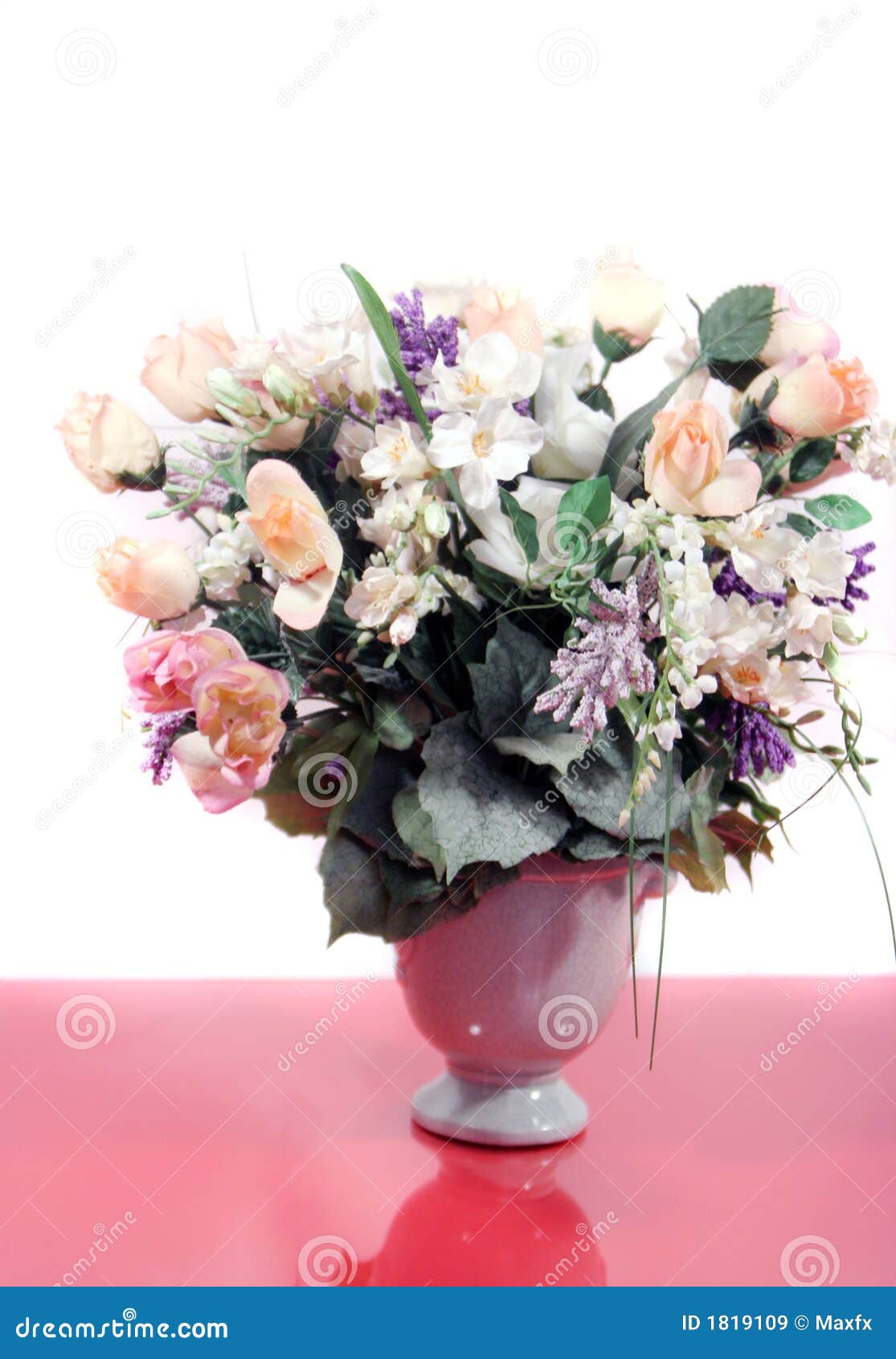 Beautiful Pink Roses and Mixed Flowers Stock Image - Image of dreamy ...