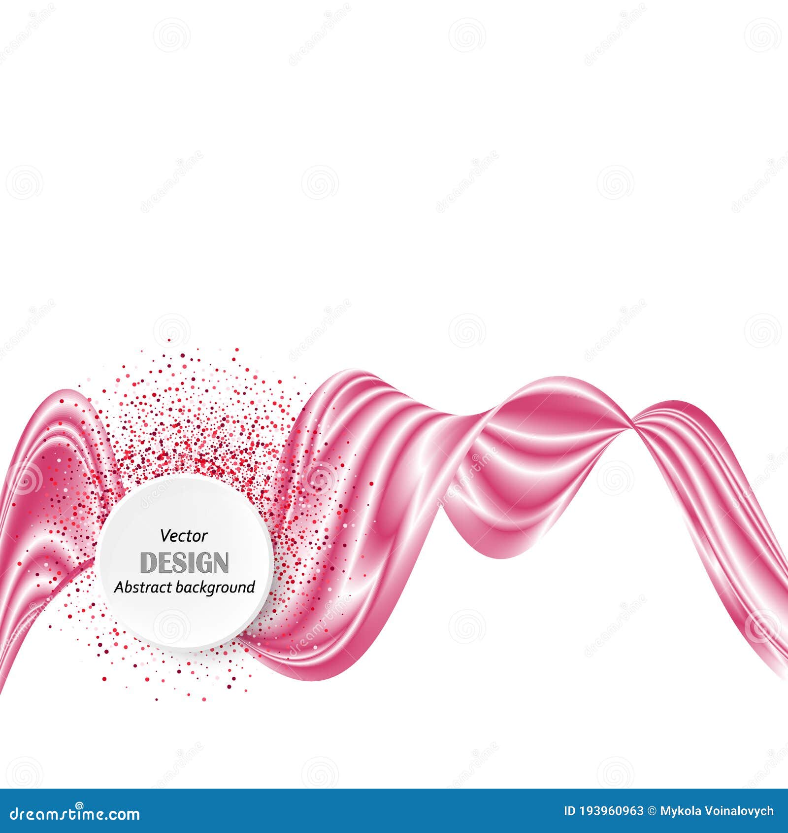 Beautiful Pink Satin. Drapery Background, Vector Illustration Stock ...