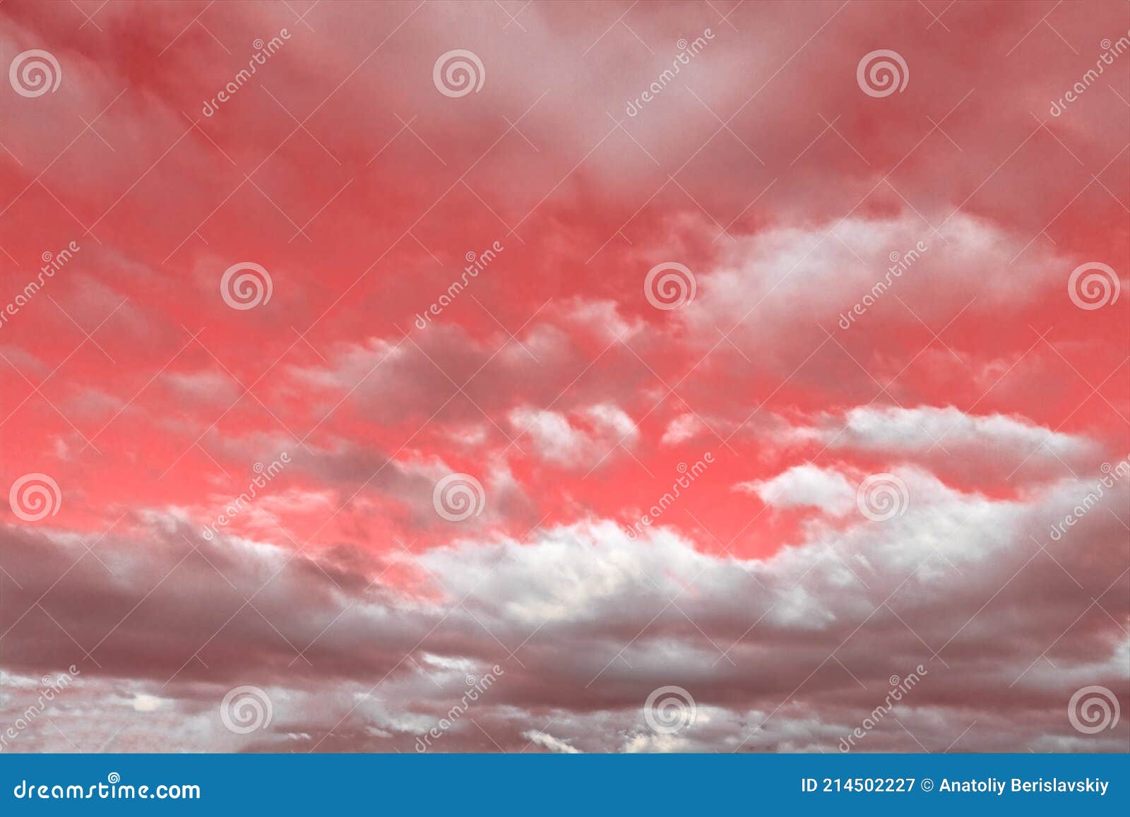 Beautiful Pink Sky Background with White Clouds Stock Image - Image of ...