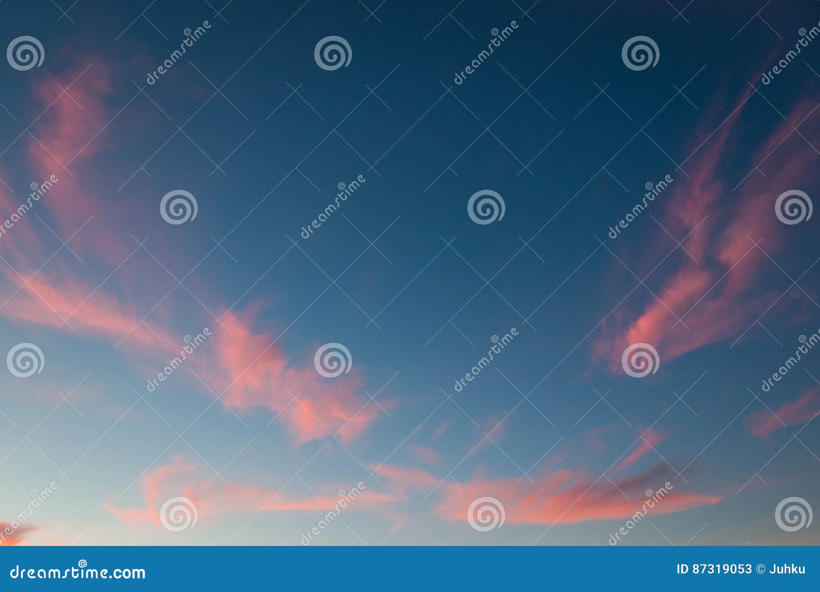 Beautiful Pink Sunset Clouds Stock Image - Image of background ...