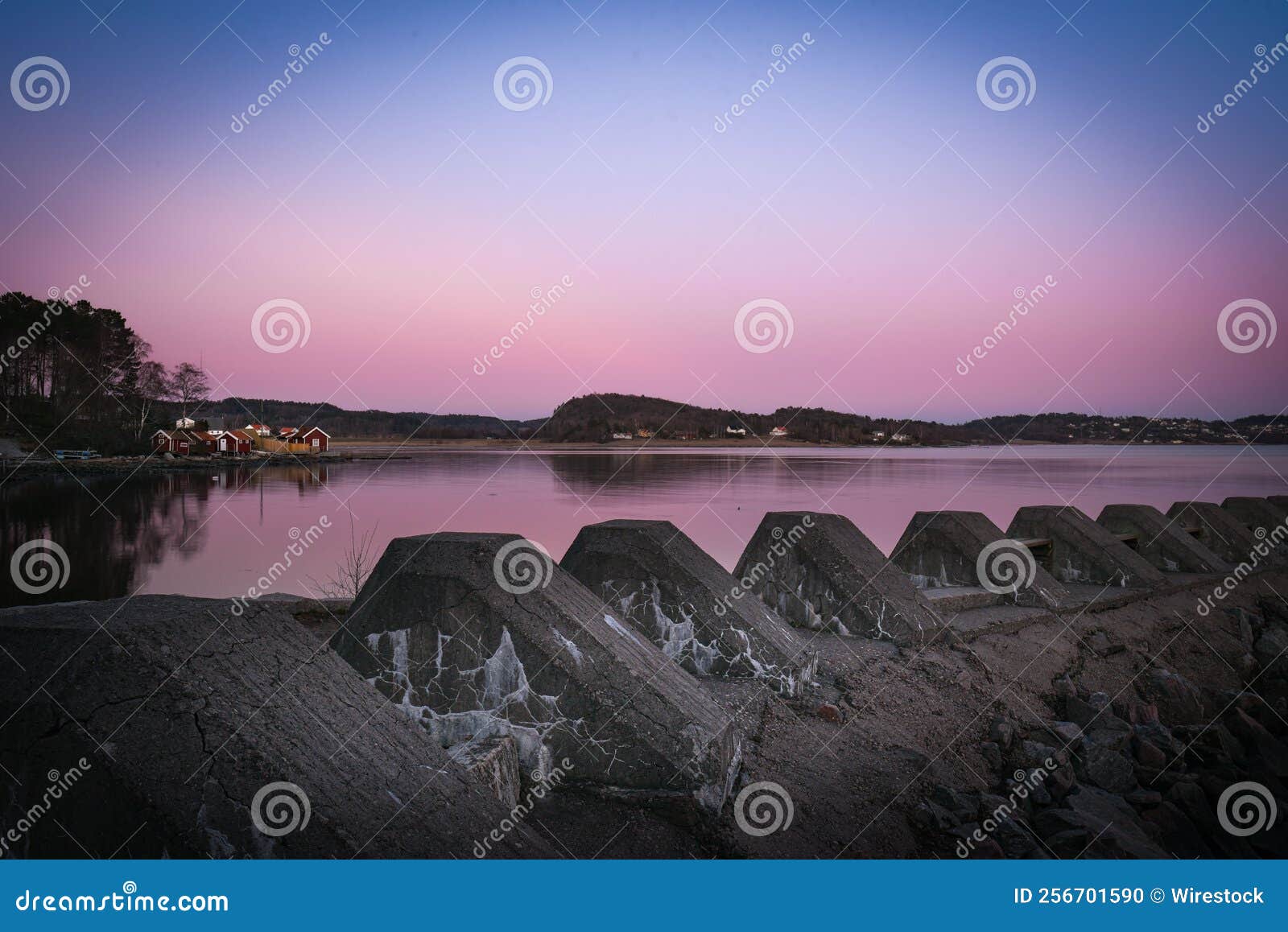 Beautiful Pink Sunset Over the Ocean Stock Photo - Image of reflecting ...