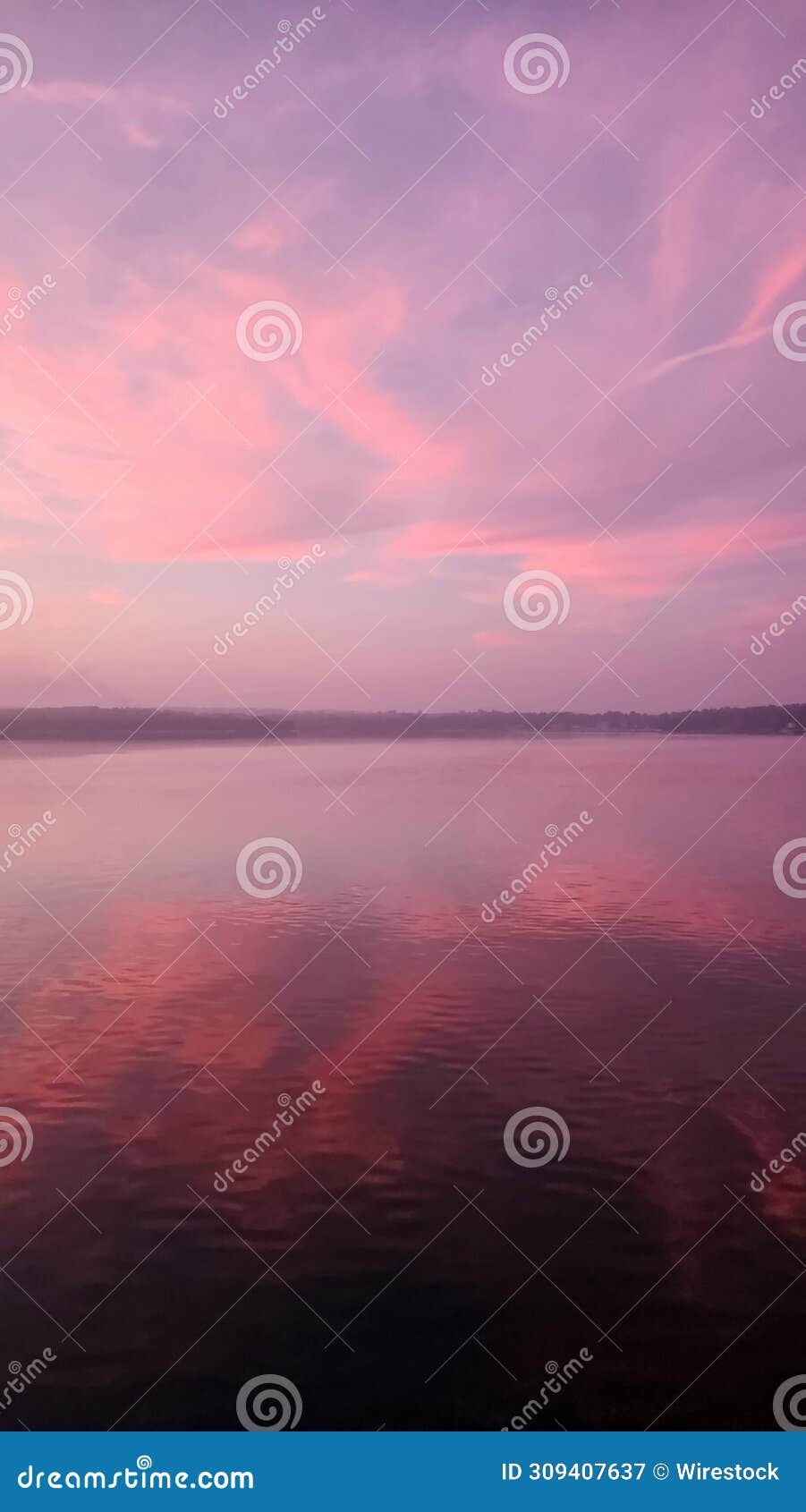 Beautiful Pink Sunset Reflection in the Sea Stock Image - Image of ...