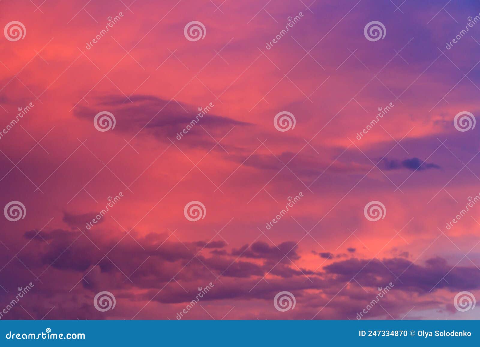 Beautiful pink sunset sky stock photo. Image of atmosphere - 247334870
