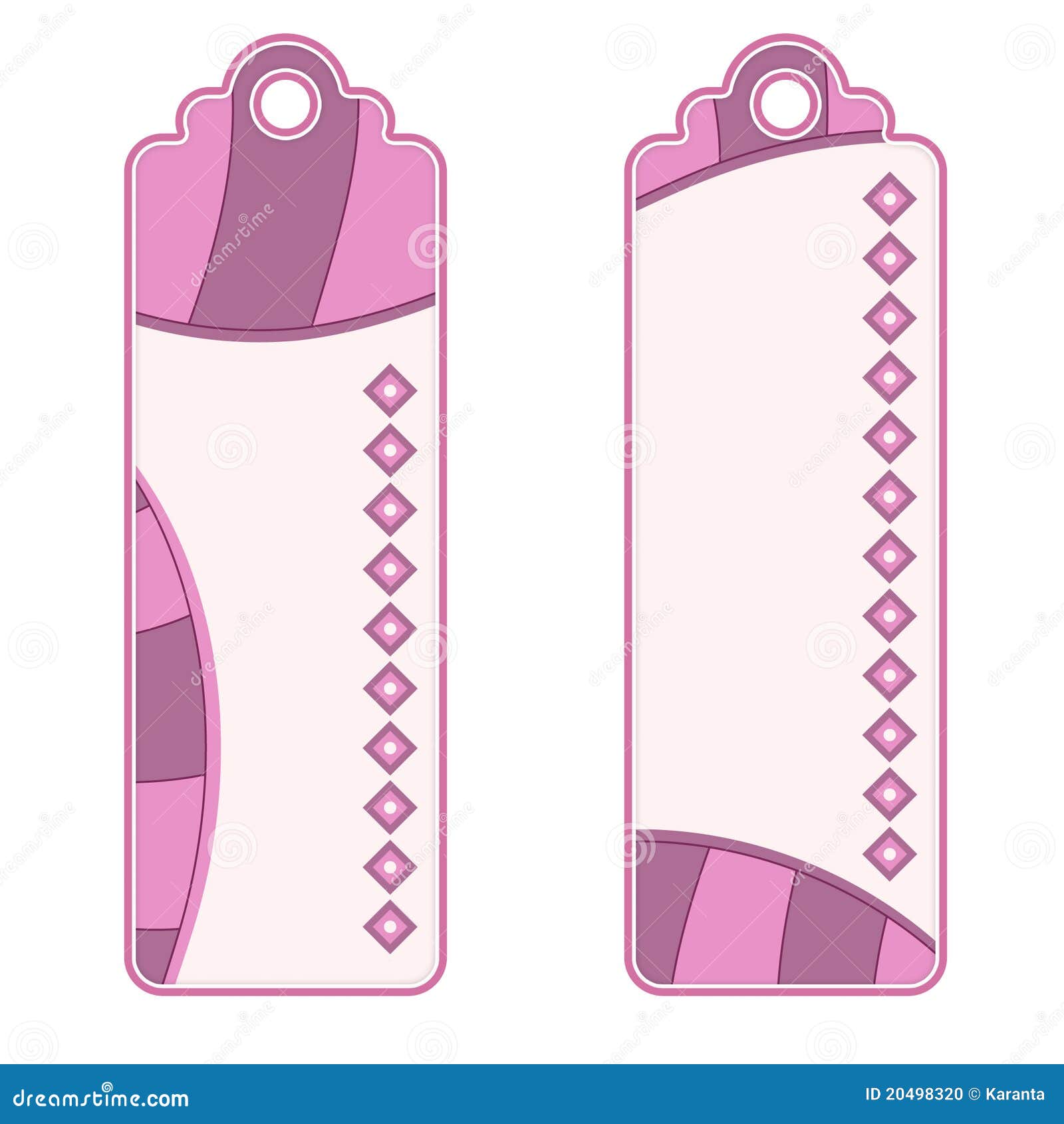 Beautiful Pink Tags or Labels Stock Illustration - Illustration of ...