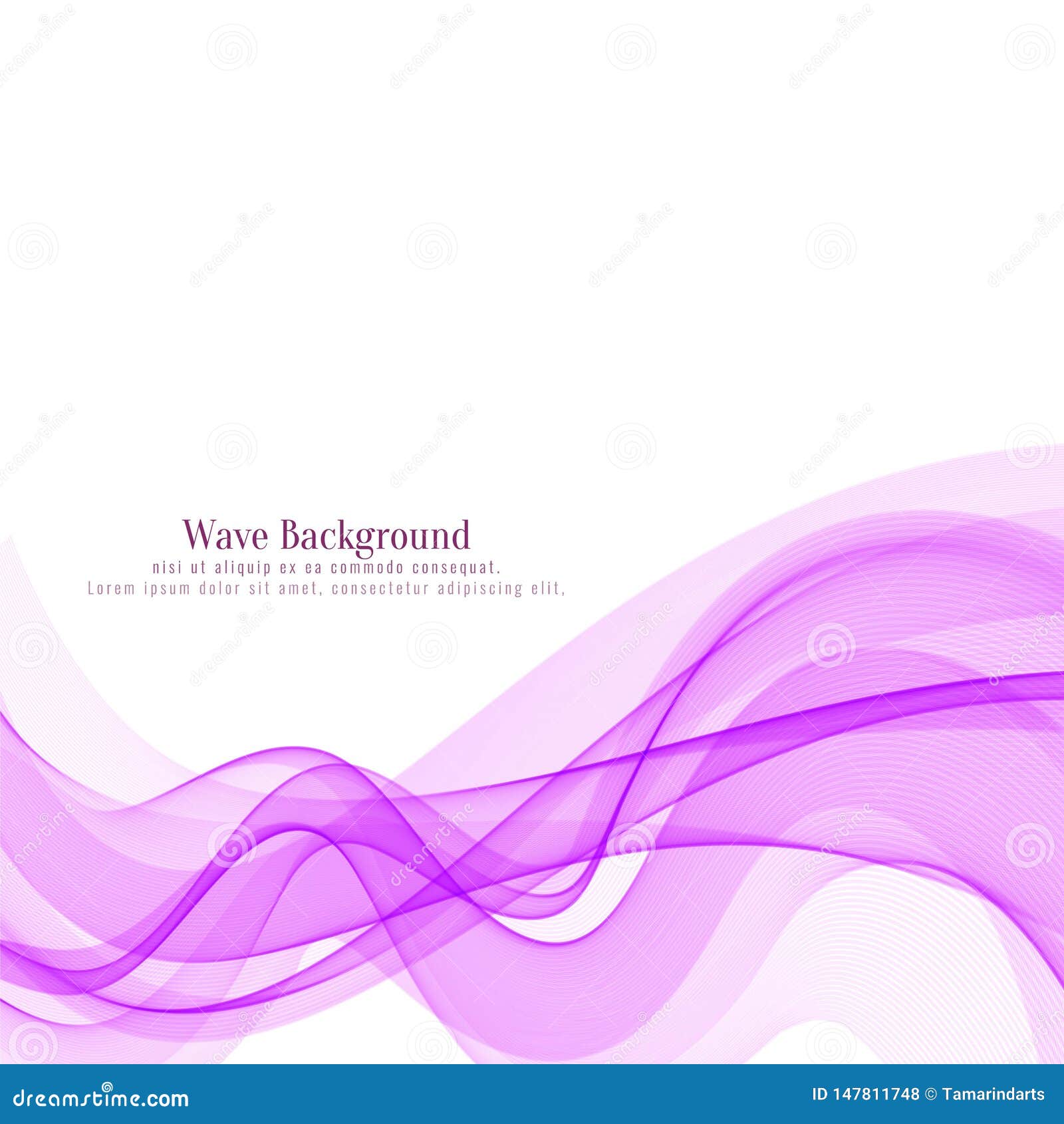 Beautiful Pink Wave Design Background Stock Vector - Illustration of ...