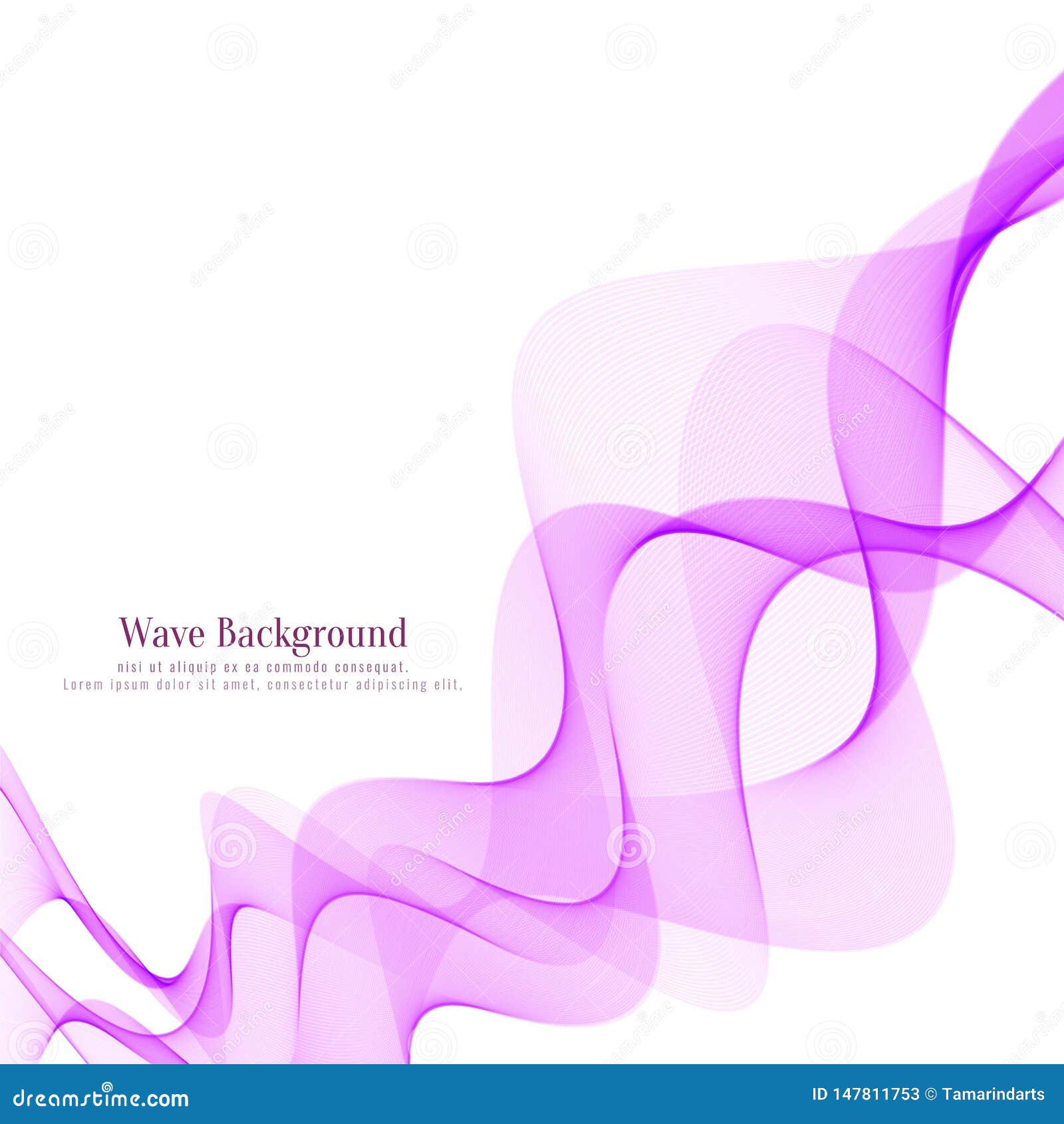 Beautiful Pink Wave Design Background Stock Vector - Illustration of ...