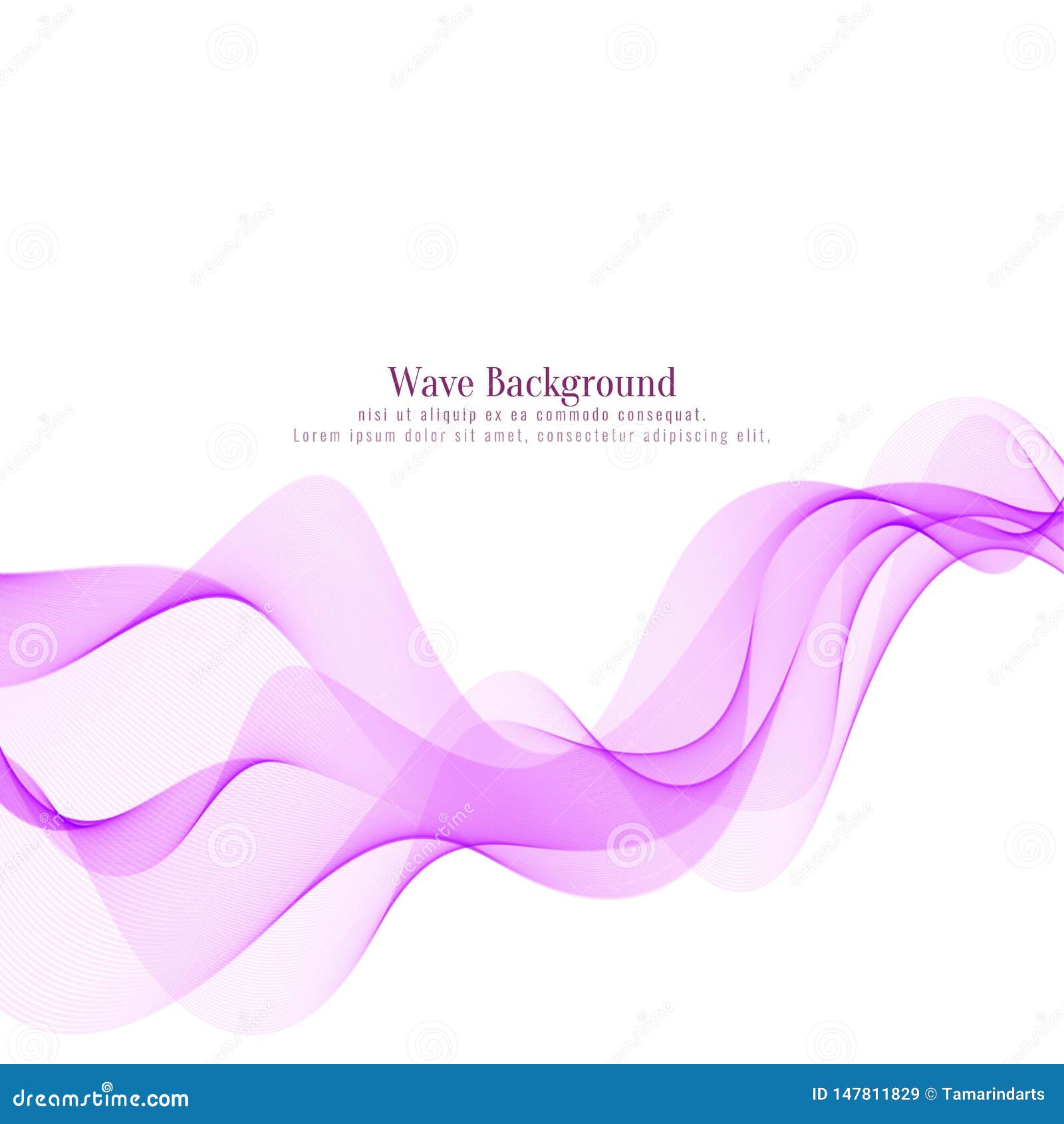 Beautiful Pink Wave Design Background Stock Vector - Illustration of ...
