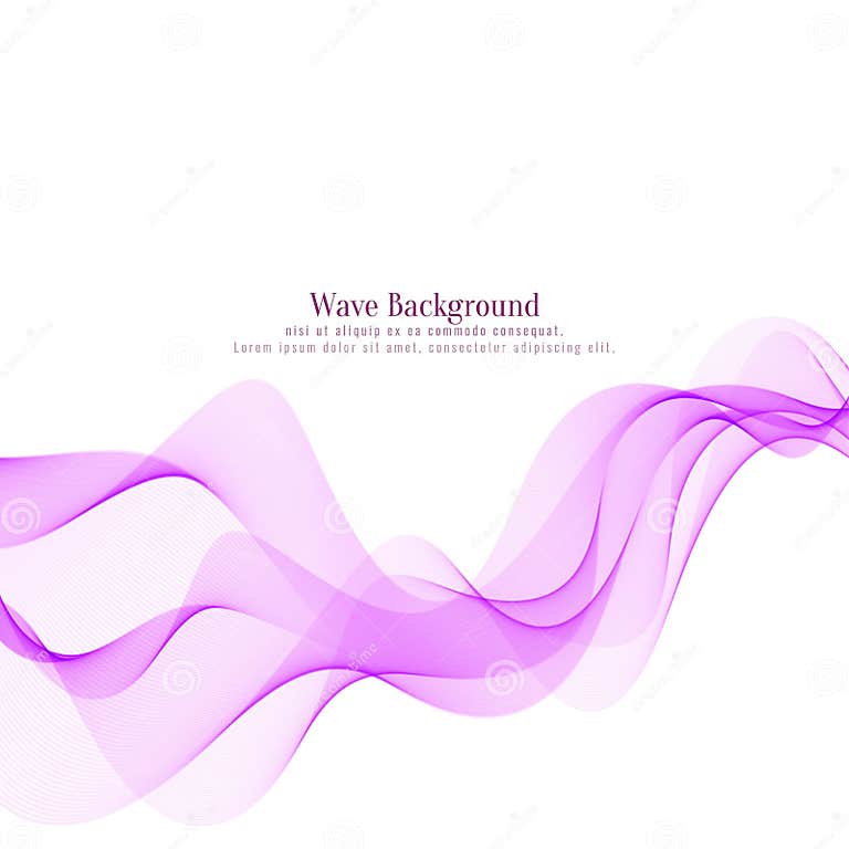 Beautiful Pink Wave Design Background Stock Vector - Illustration of ...