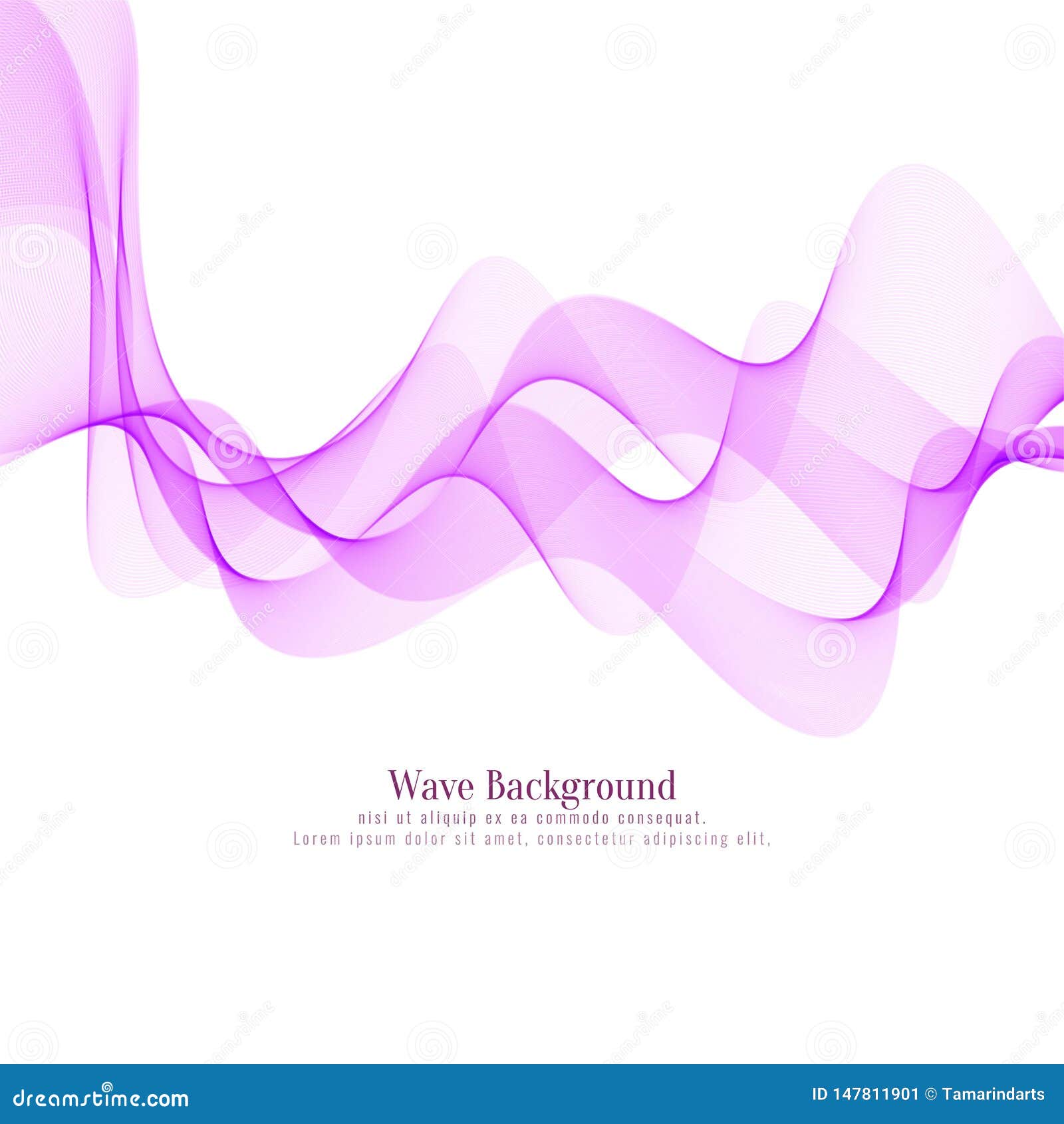 Beautiful Pink Wave Design Background Stock Vector - Illustration of ...