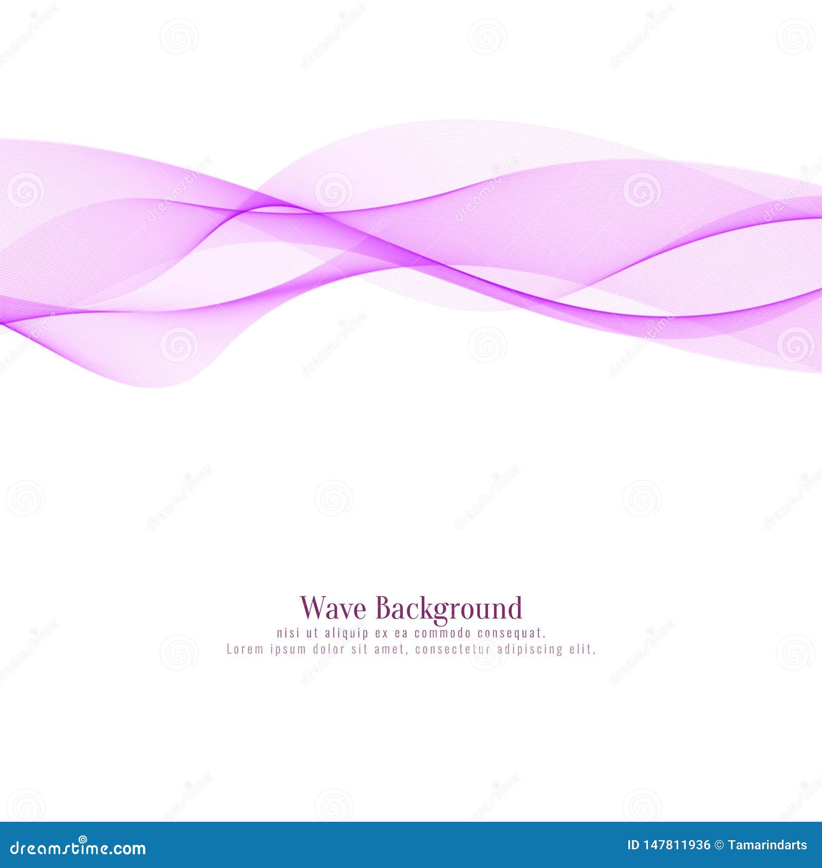 Beautiful Pink Wave Design Background Stock Vector - Illustration of ...