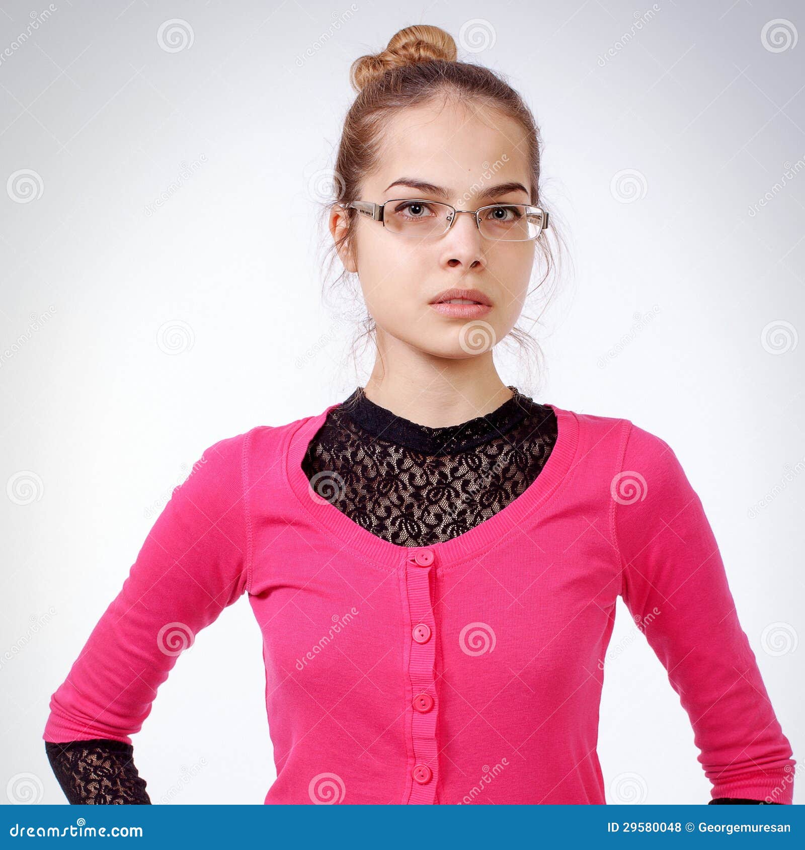Beautiful pink woman stock photo. Image of people, girl - 29580048