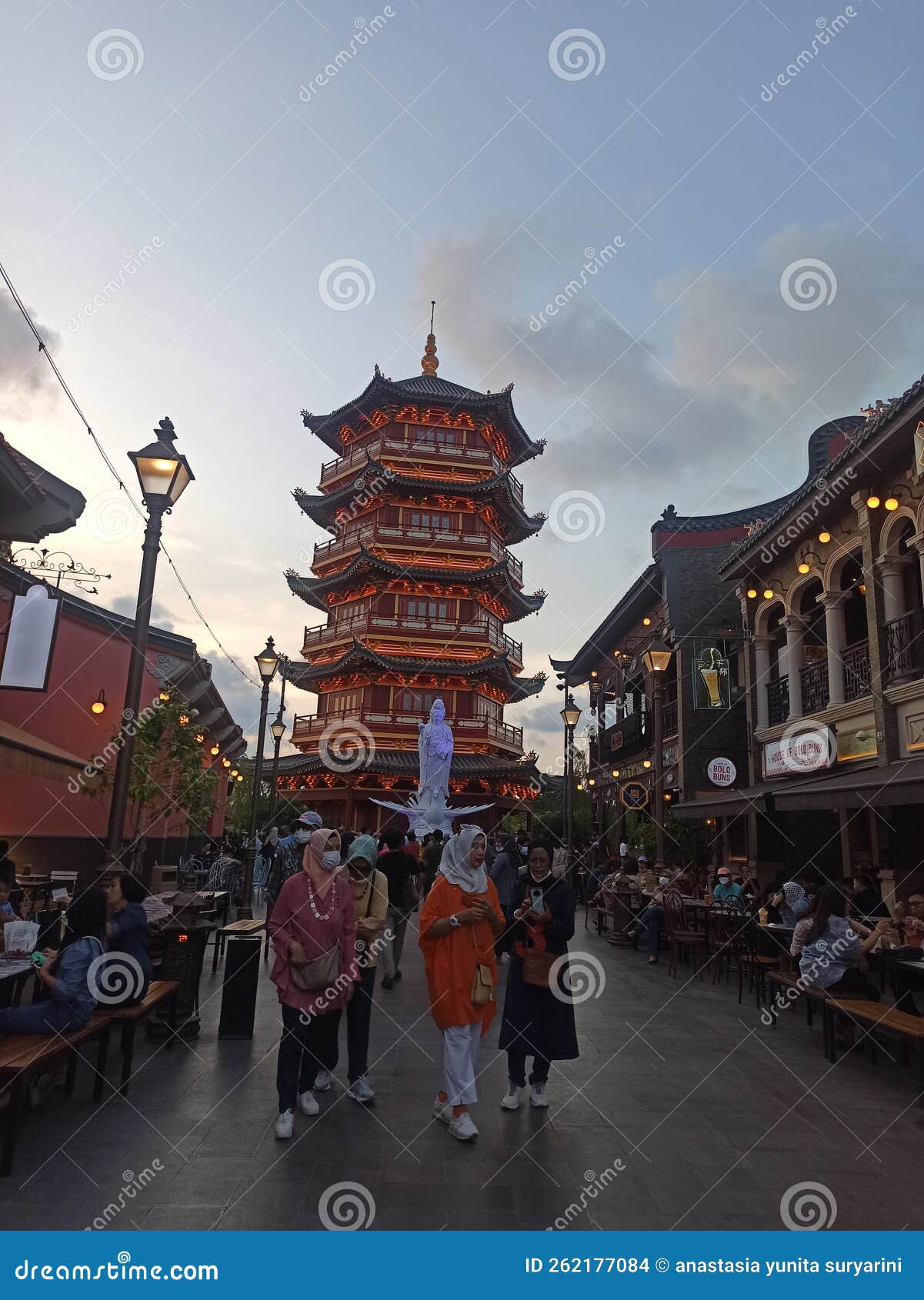 Beautiful Place in Chinatown Editorial Stock Image - Image of lighting ...