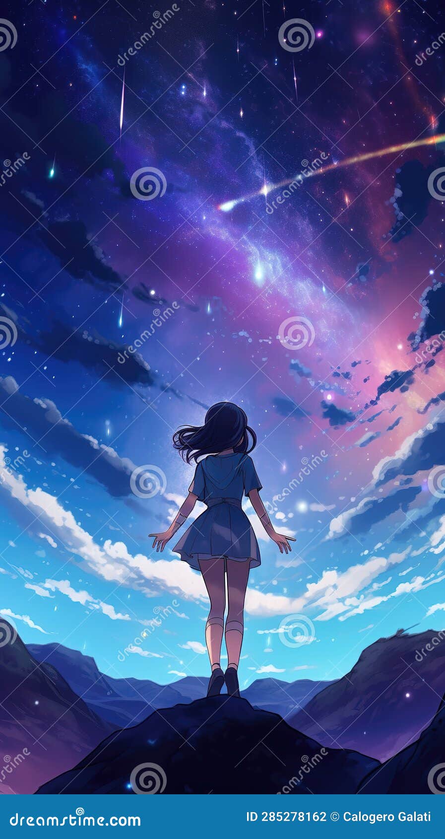 A Beautiful Place of Freedom Under an Impressive Scifi Universe, Phone ...