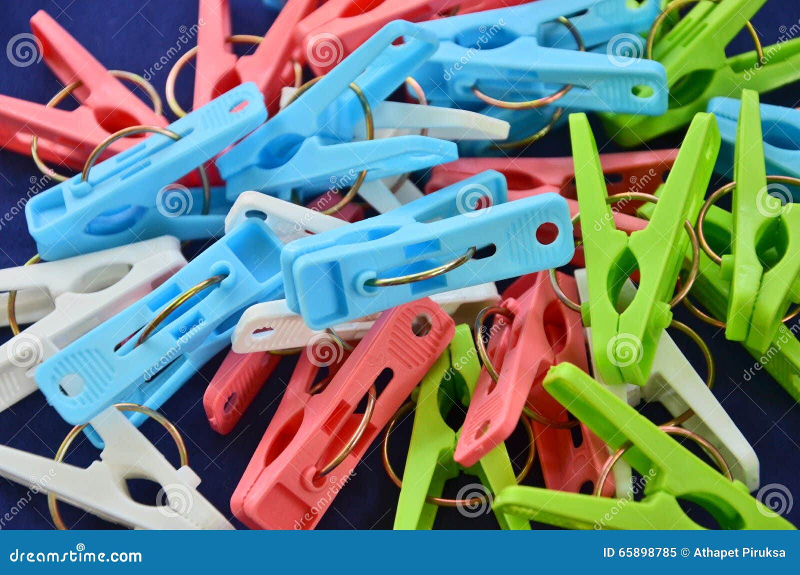 Beautiful Plastic Clothespin Closeup Stock Image - Image of colorful ...