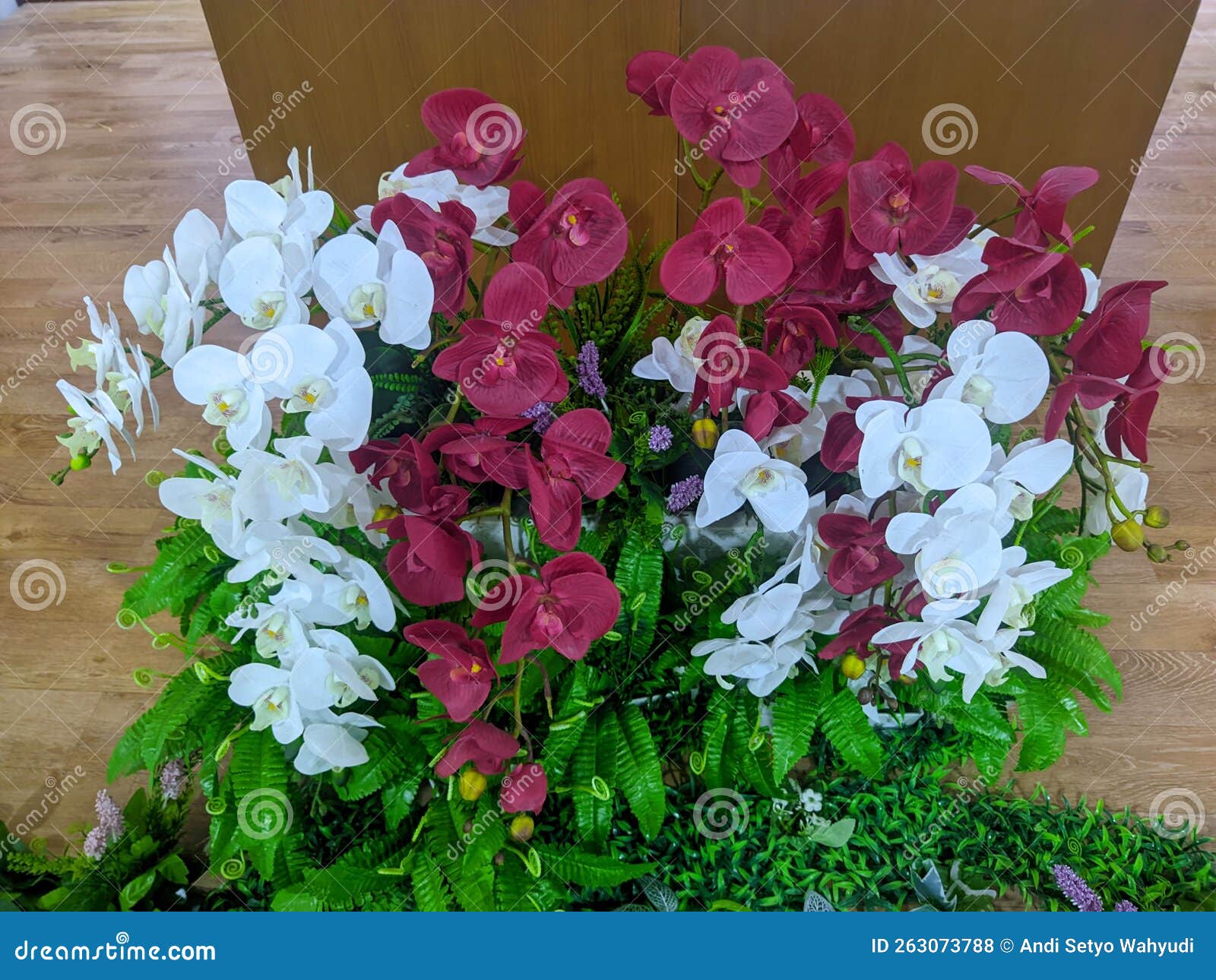 Beautiful Plastic Decorative Flowers Like the Original Stock Photo ...