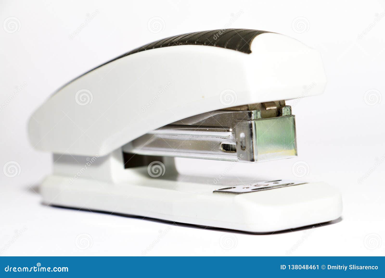 Beautiful Plastic White Stapler on White Background Stock Image - Image ...