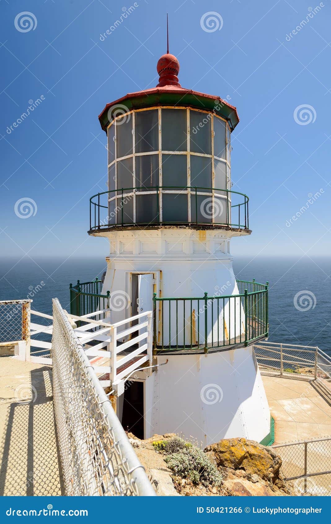 Beautiful Point Reyes Lighthouse, California Stock Photo - Image of ...