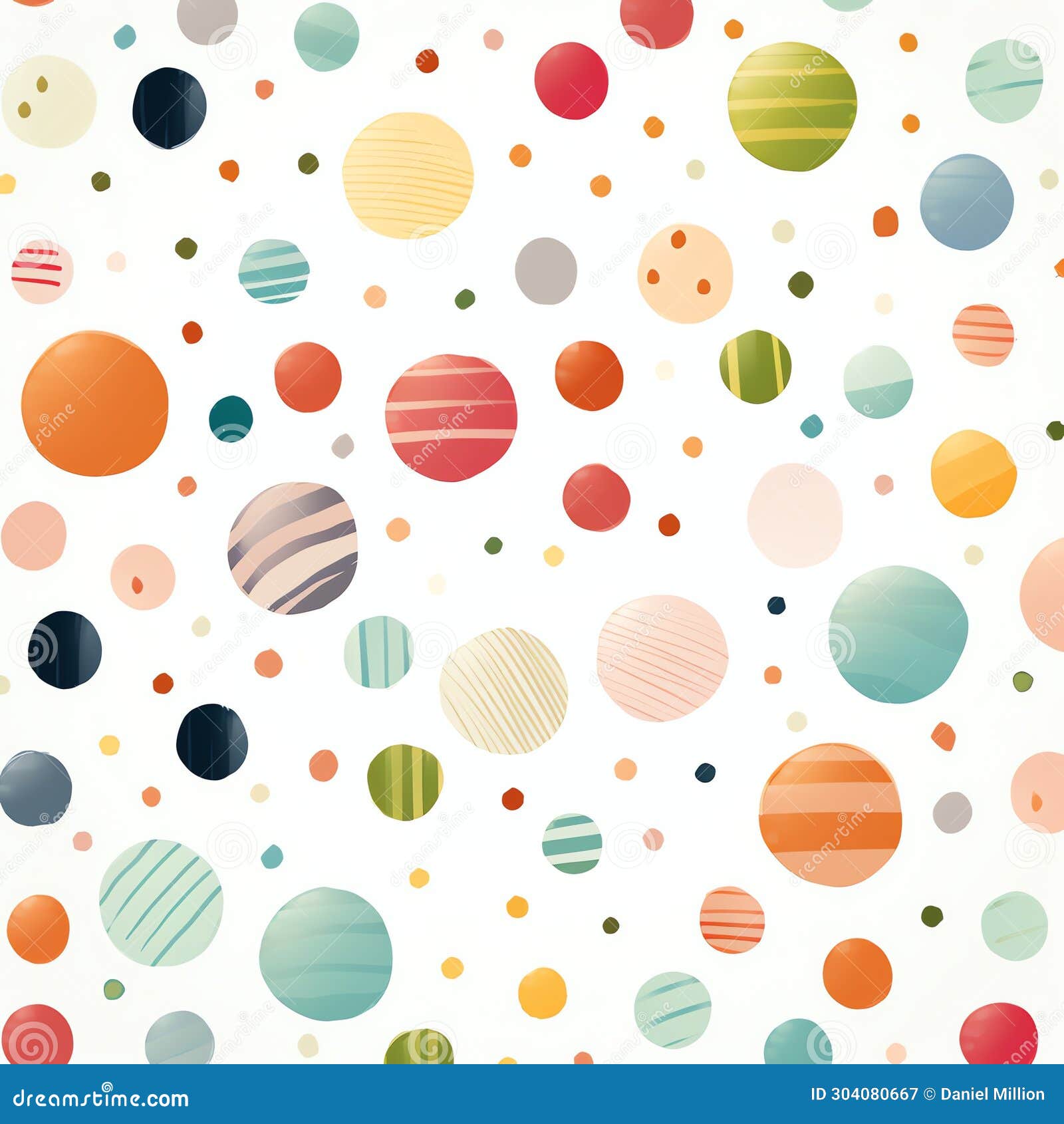 Beautiful Polka Dot Pattern Clipart Illustration Stock Illustration ...