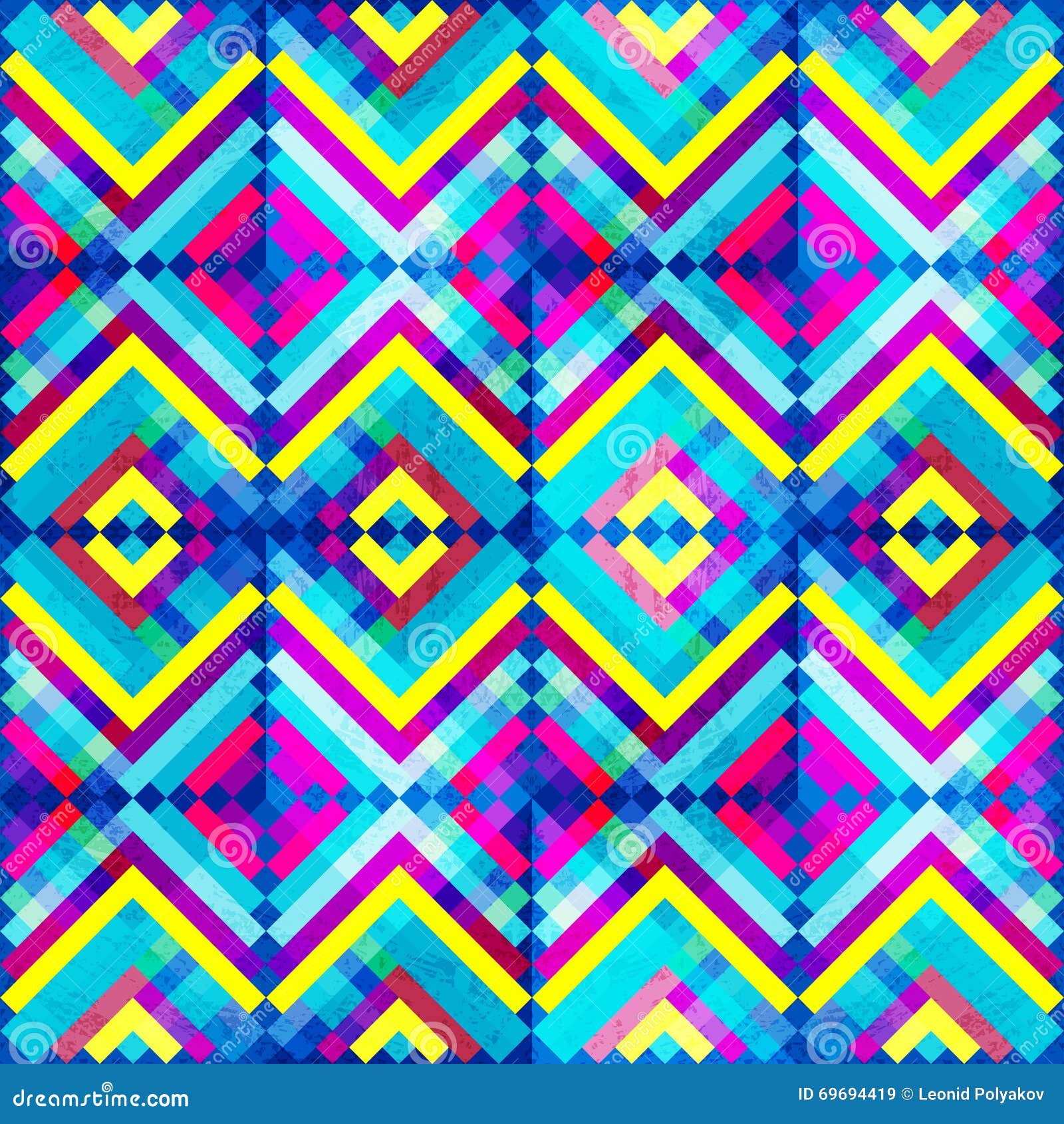 Beautiful Polygons Abstract Geometric Seamless Pattern Stock Vector ...