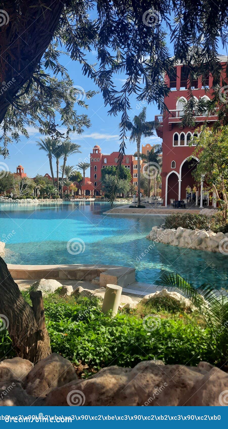 Beautiful Pool in Egypt Resort Editorial Photo - Image of vacation ...