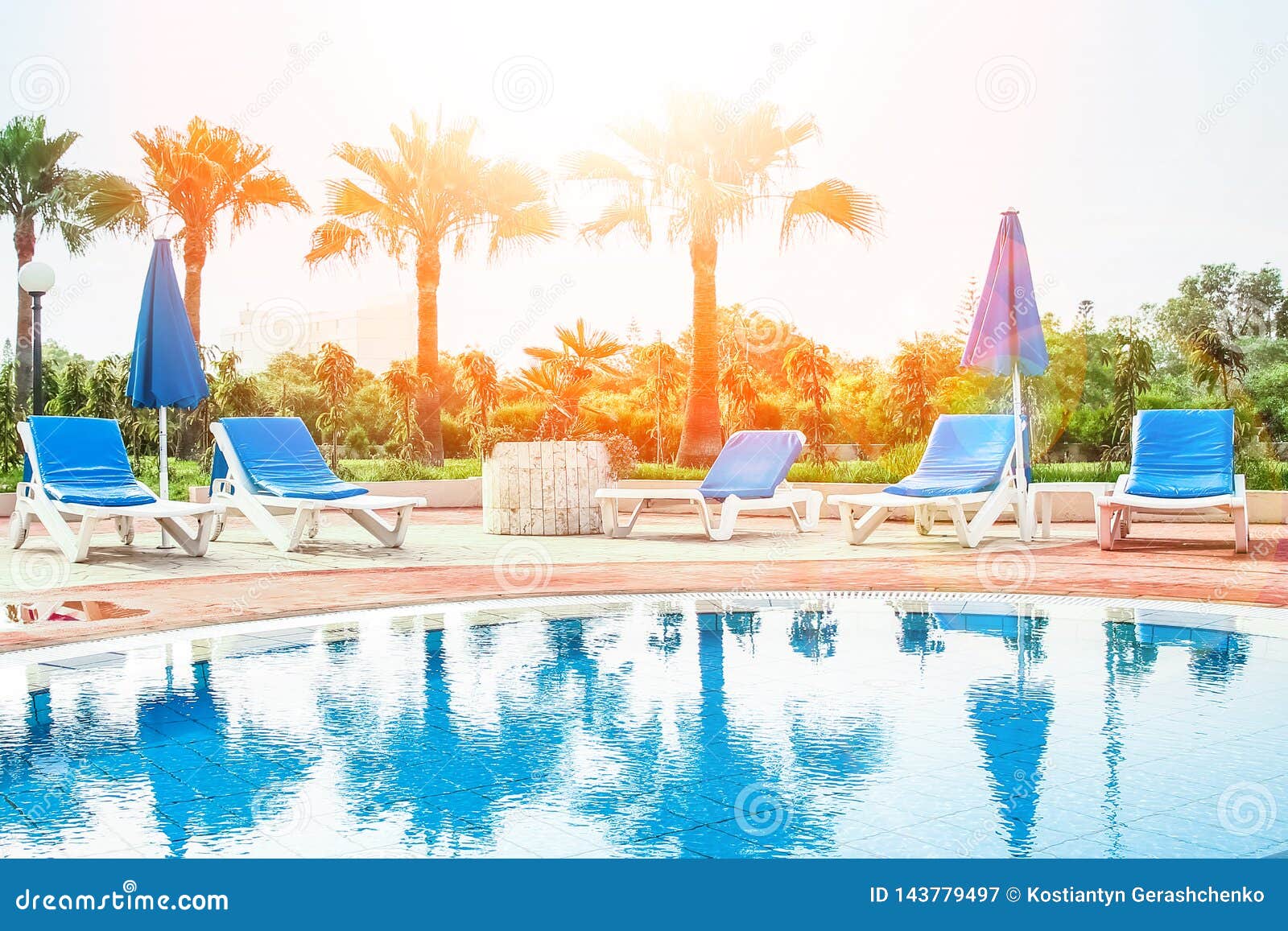 Beautiful Pool Near the Sea on Nature Background Stock Image - Image of ...