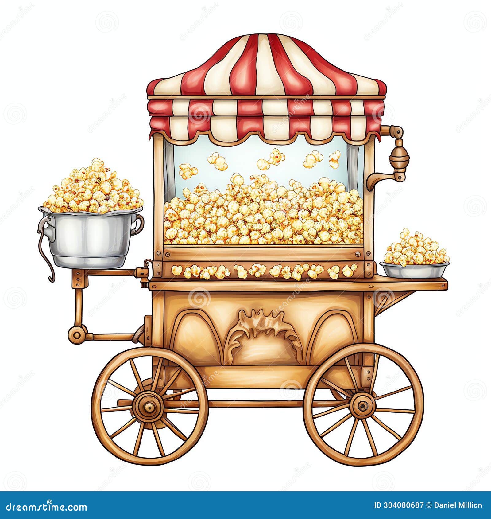 Beautiful Popcorn Machine Clipart Illustration Stock Illustration ...