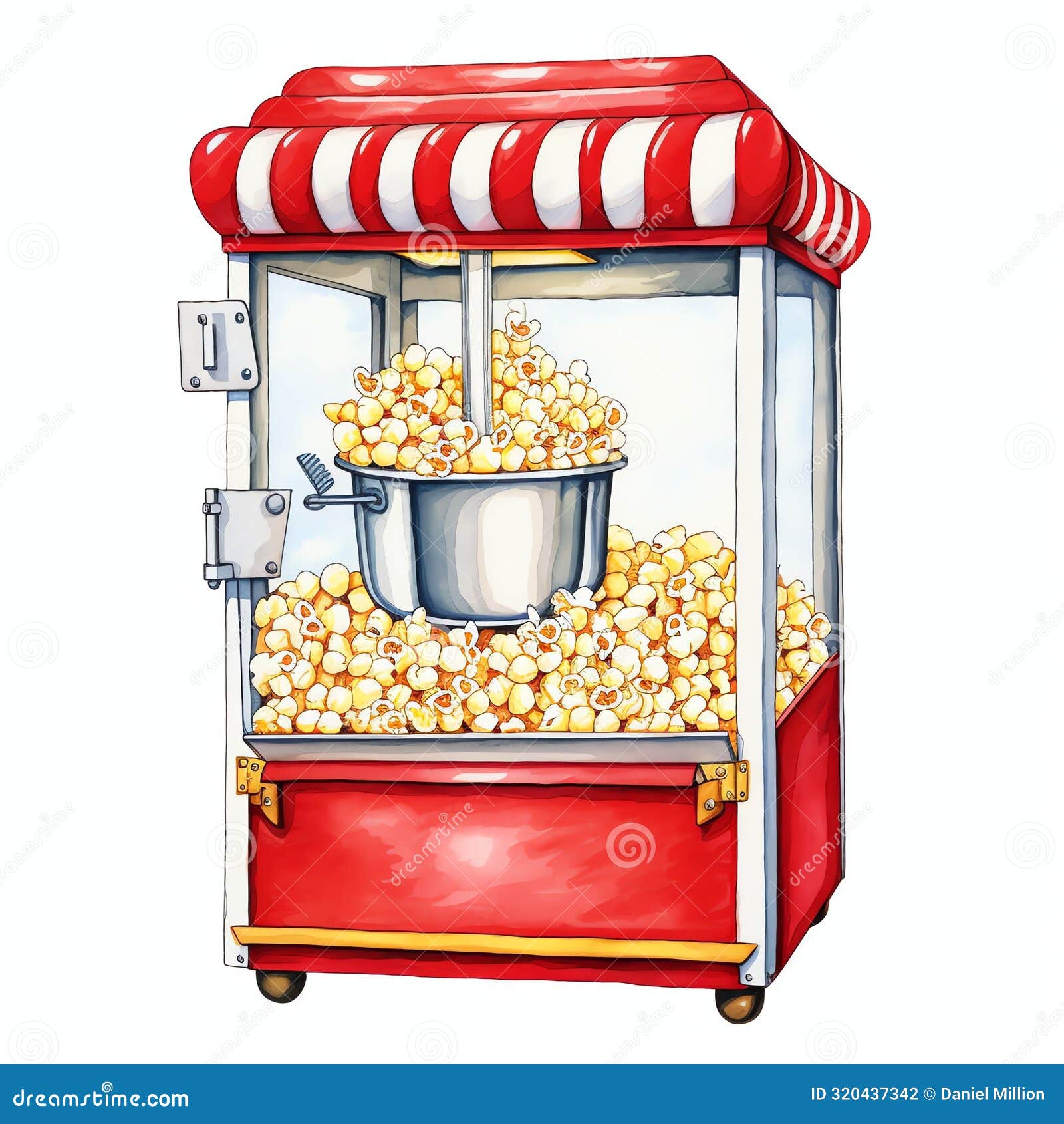 Beautiful Popcorn Machine Clipart Illustration Stock Illustration ...