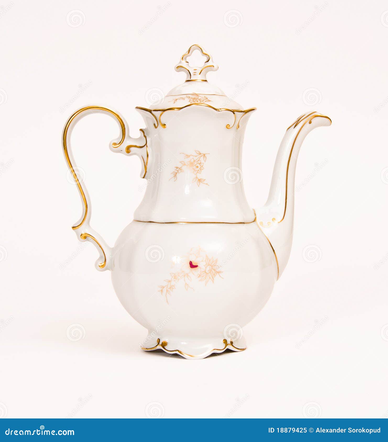 Beautiful porcelain teapot stock image. Image of english - 18879425