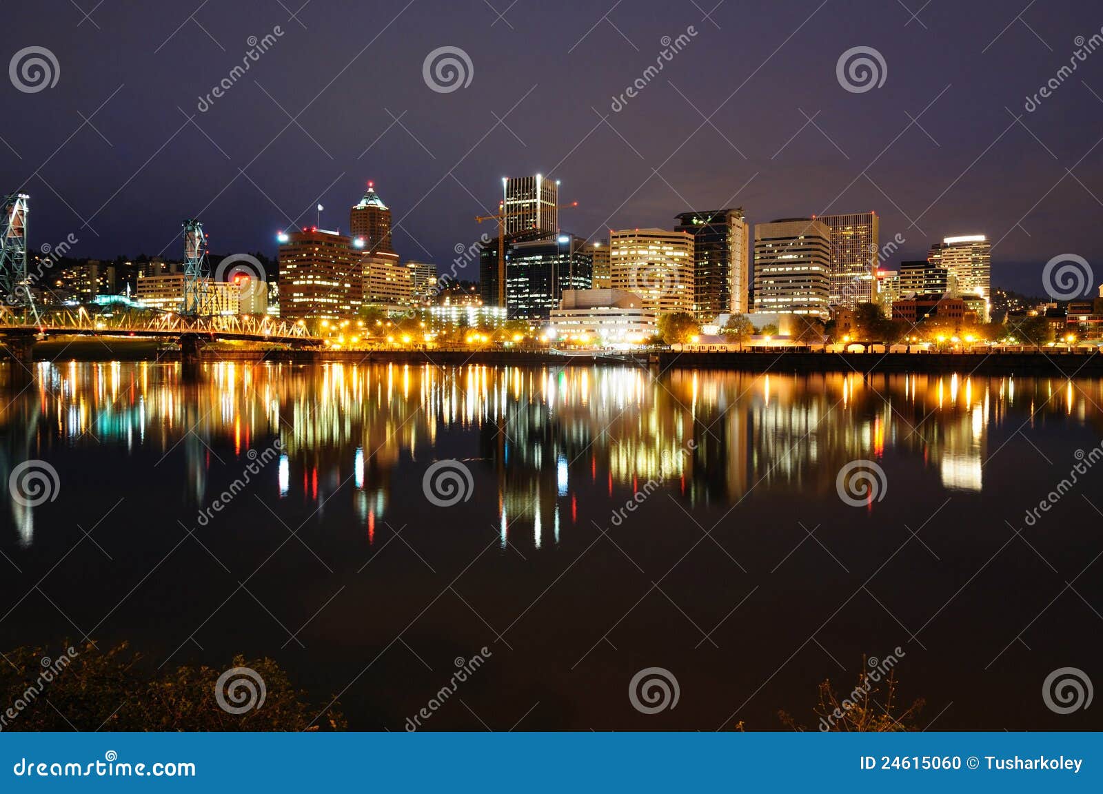 View Of The Portland Skyline From Pittock Acres Park, In Portland ...
