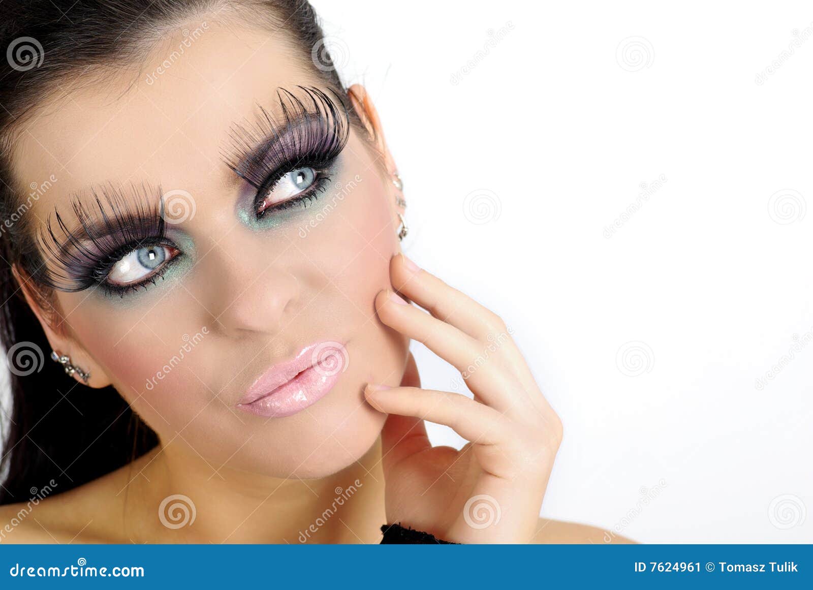 Beautiful Portrait. Creative Makeup Stock Image - Image of pretty, look ...