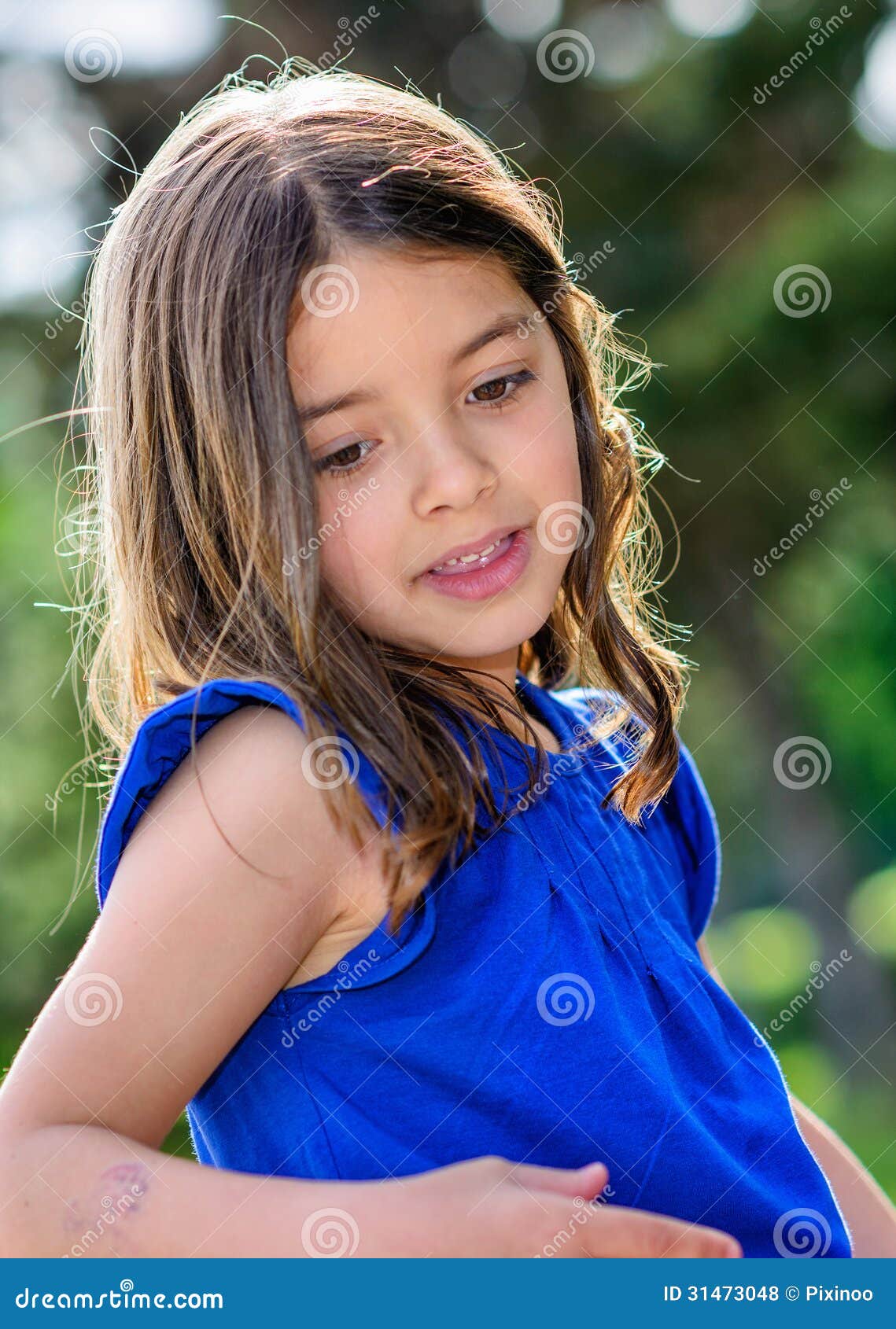 Beautiful Portrait of Cute Child Stock Photo - Image of freedom, little ...