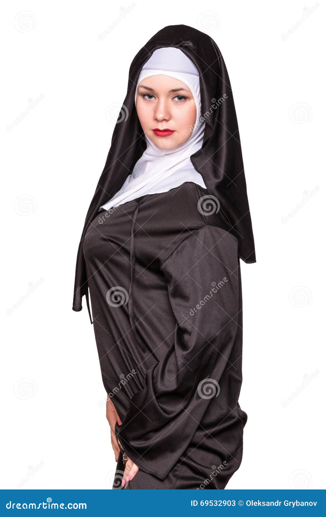 Beautiful Portrait of a Nun Stock Image - Image of christianity, person ...