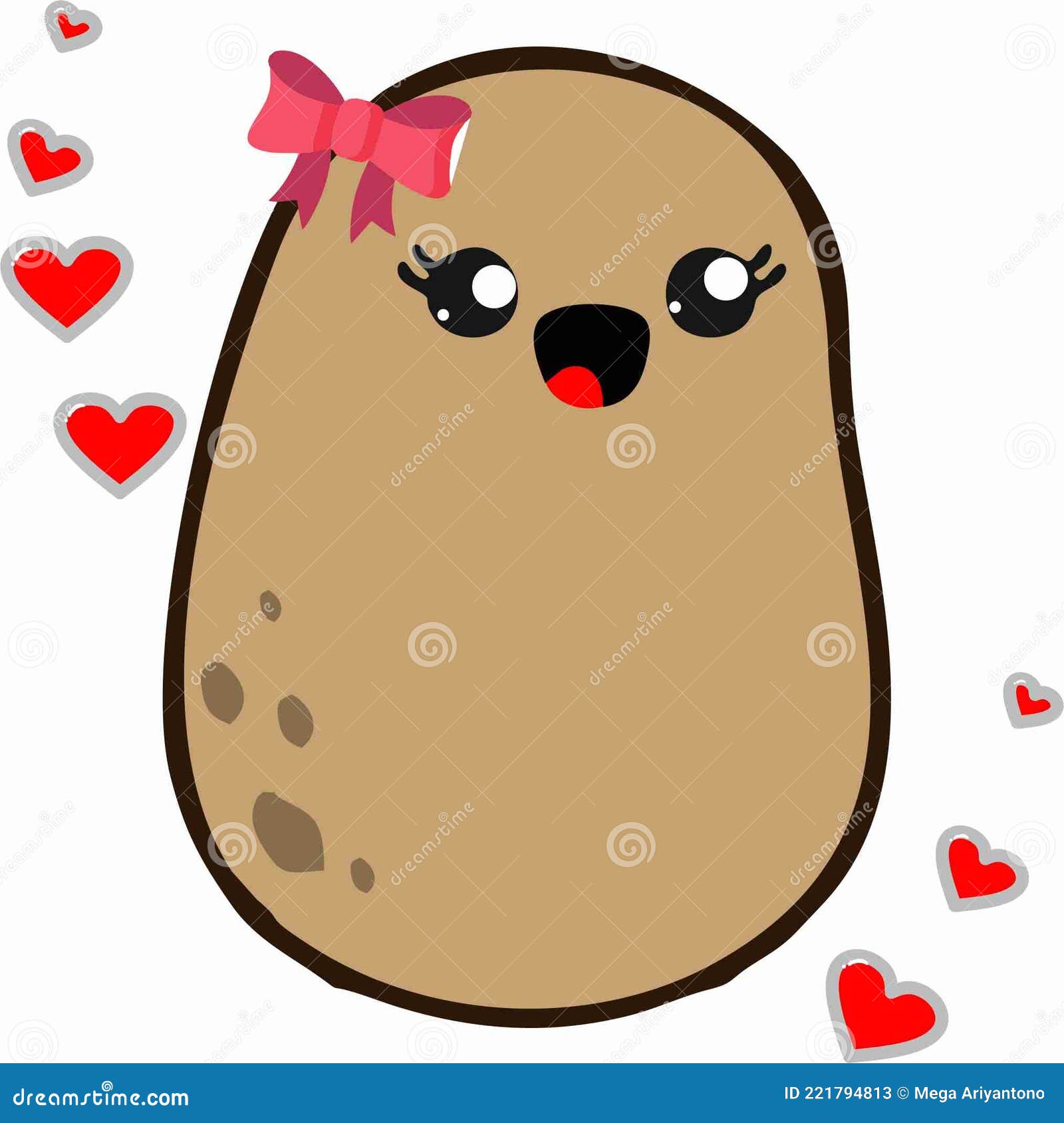 Beautiful potato stock vector. Illustration of potato - 221794813