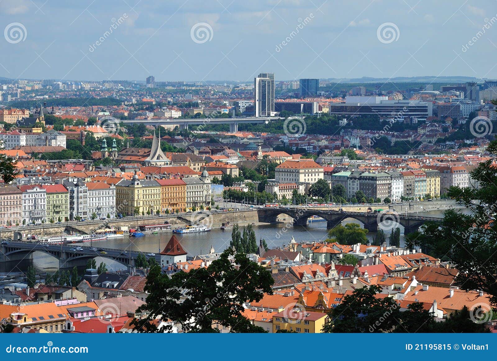 Beautiful Prague stock image. Image of tourist, color - 21195815