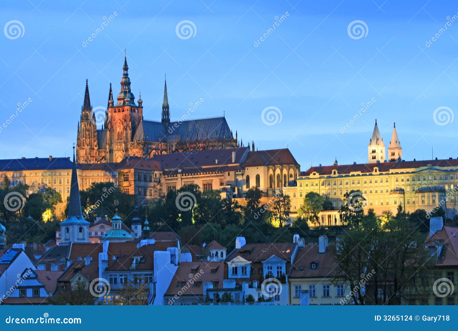 The beautiful Prague City stock photo. Image of light - 3265124
