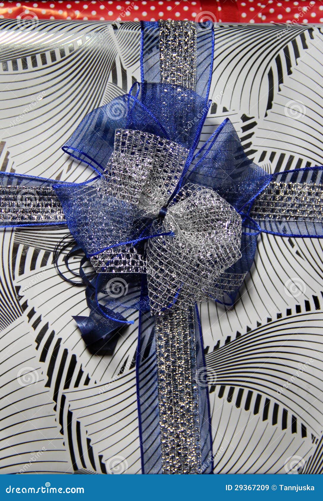 Beautiful Present Box with the Bow Stock Image - Image of holiday ...