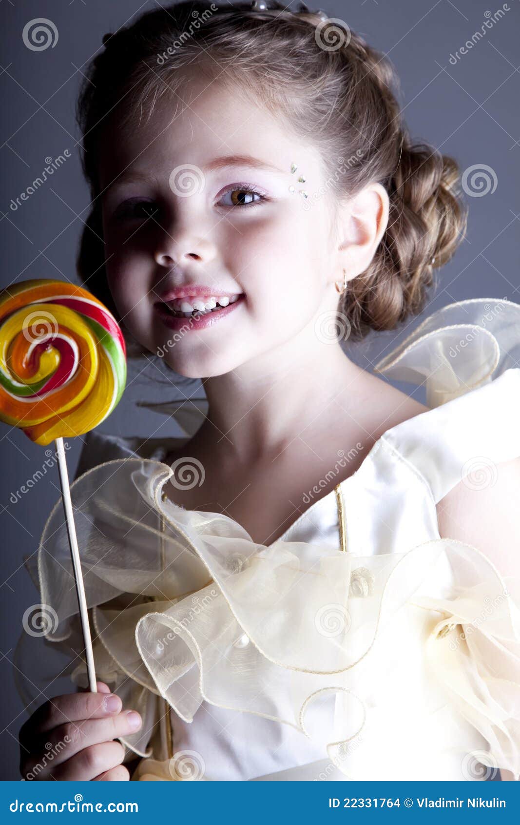Beautiful Pretty Little Girl Stock Photo - Image of portrait, face ...