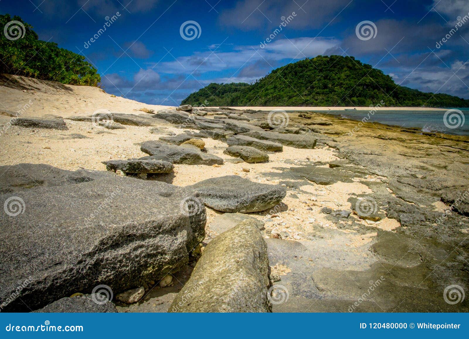A Beautiful and Pristine Beach in the Paradise Stock Photo - Image of ...