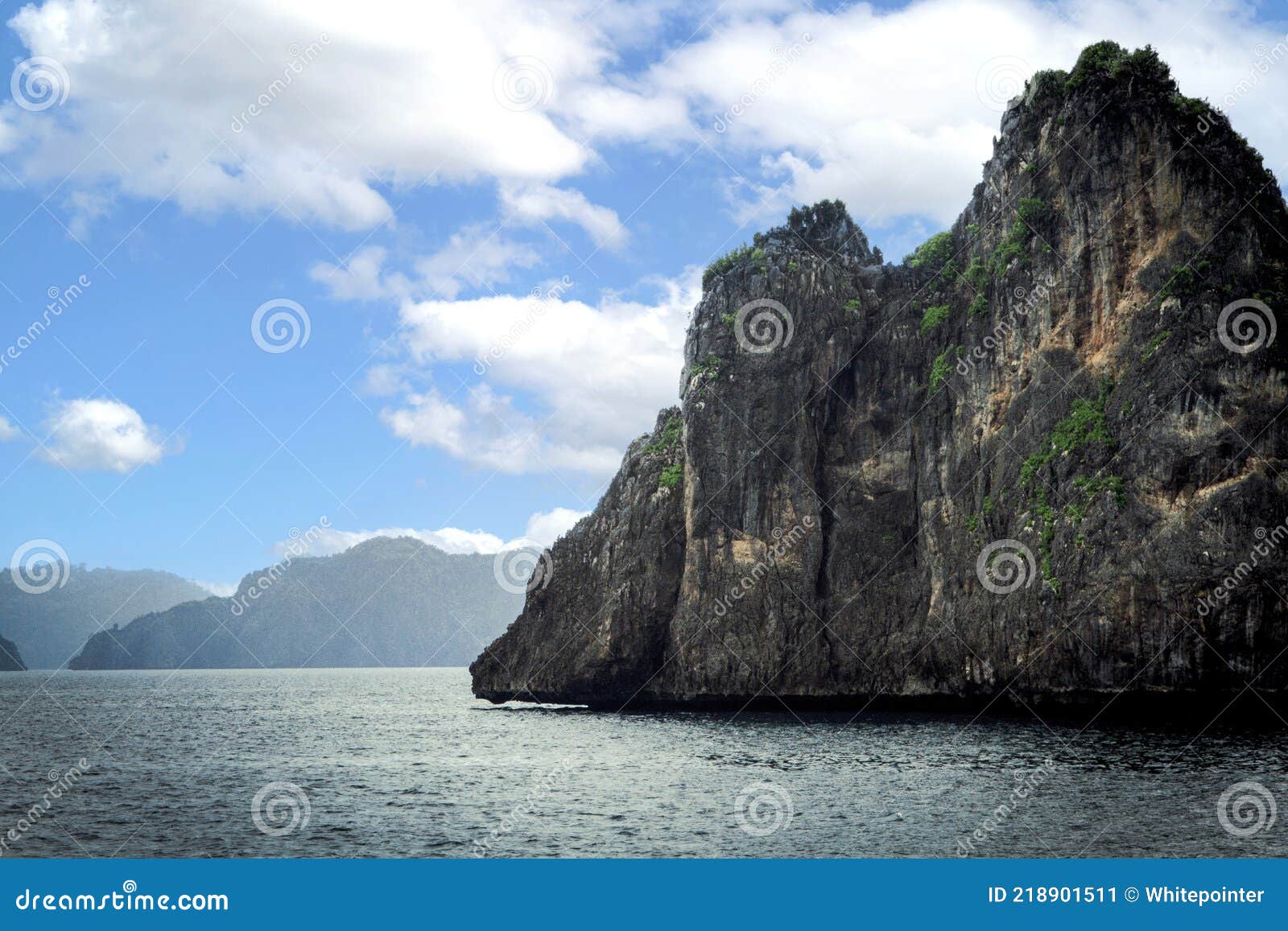 A Beautiful and Pristine Small Remote Island View from the Boat Stock ...
