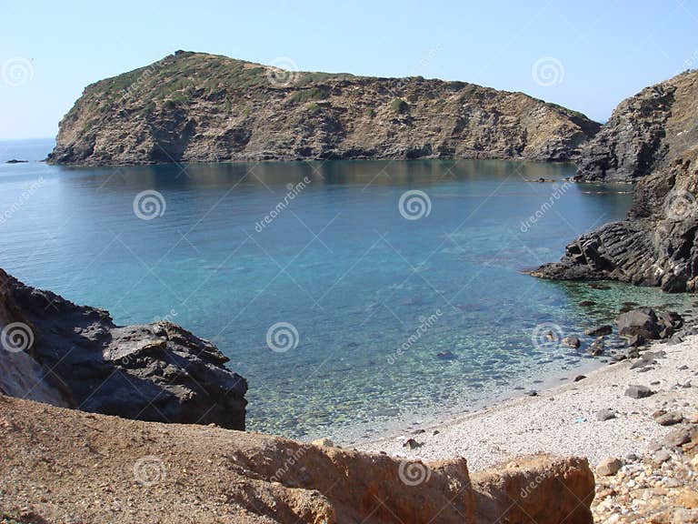 Beautiful Private Beach in Greece Editorial Image - Image of ocean ...