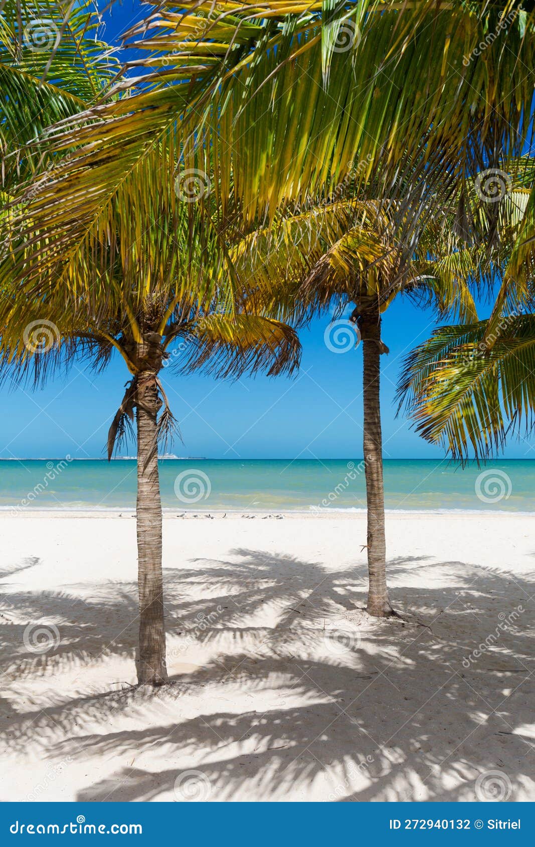Beautiful Progreso Beach in Mexico Stock Photo - Image of peninsula ...