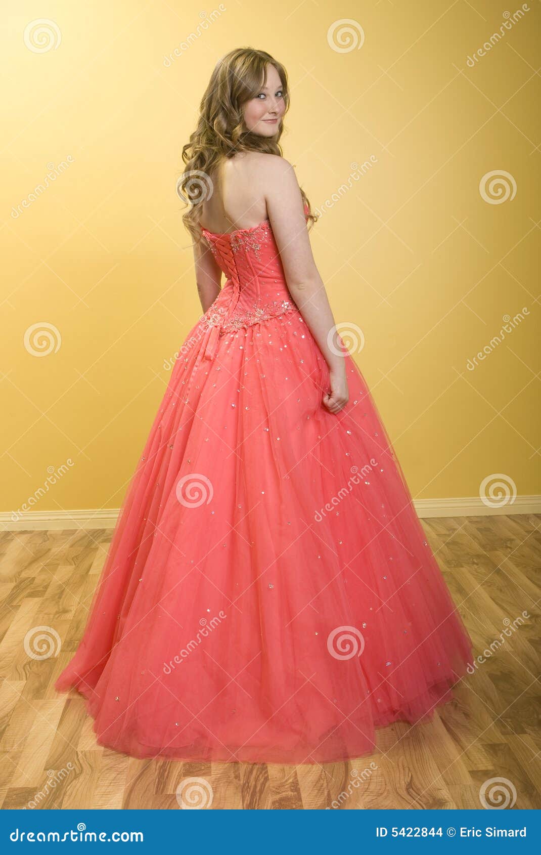 Beautiful Prom Girl stock photo. Image of cheerful, pretty - 5422844