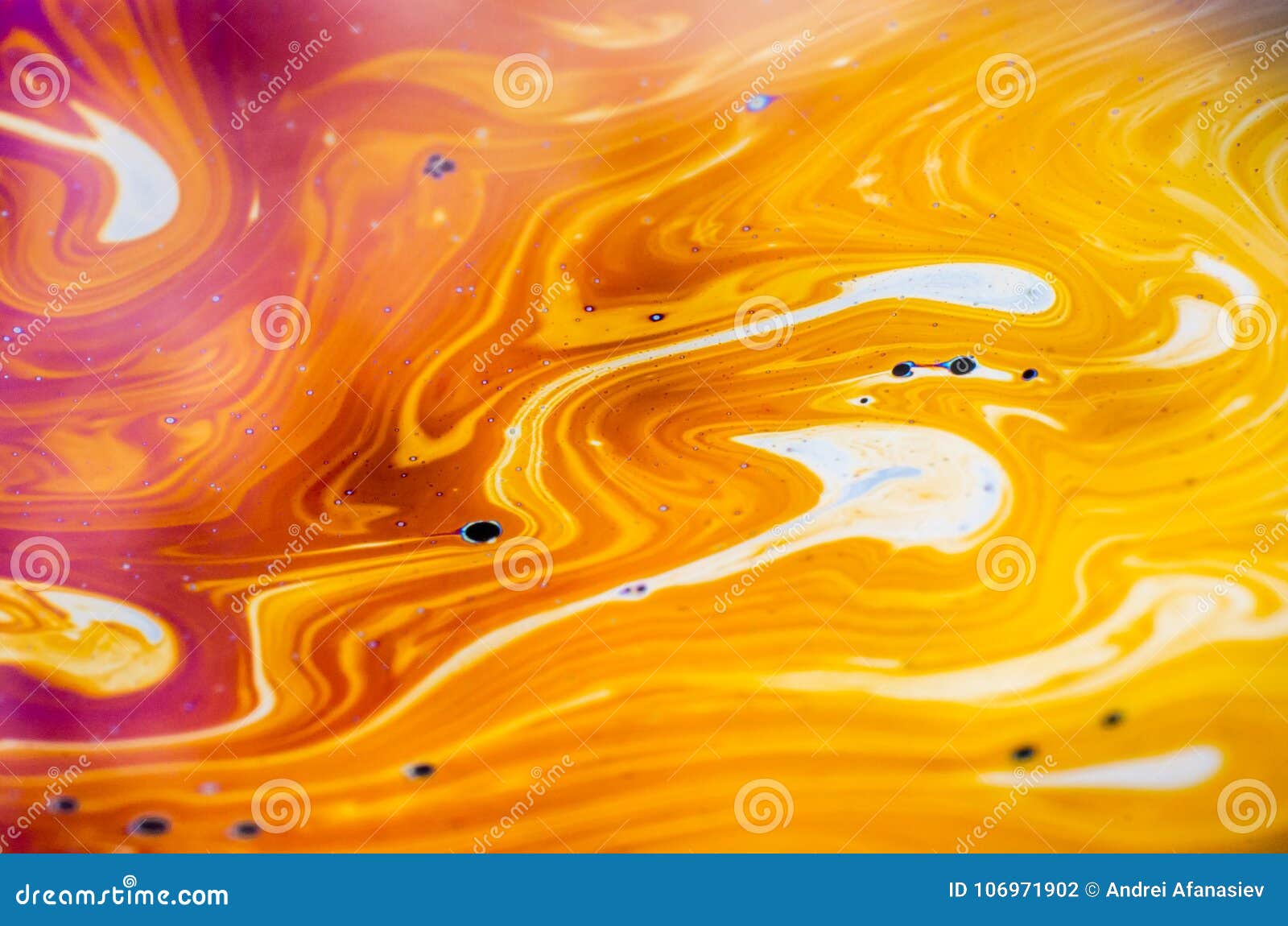 Beautiful Psychedelic Abstraction Formed by Light on the Surface of a ...