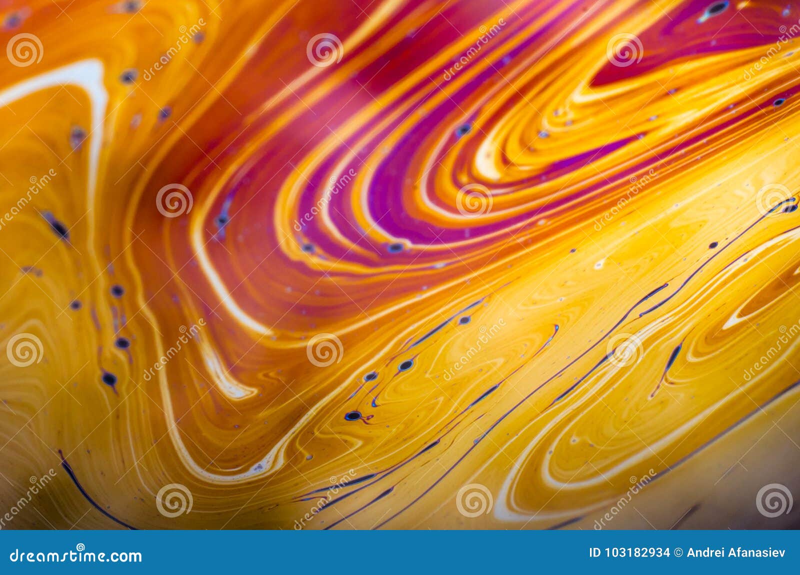Beautiful Psychedelic Abstraction Formed by Light on the Surface of a ...