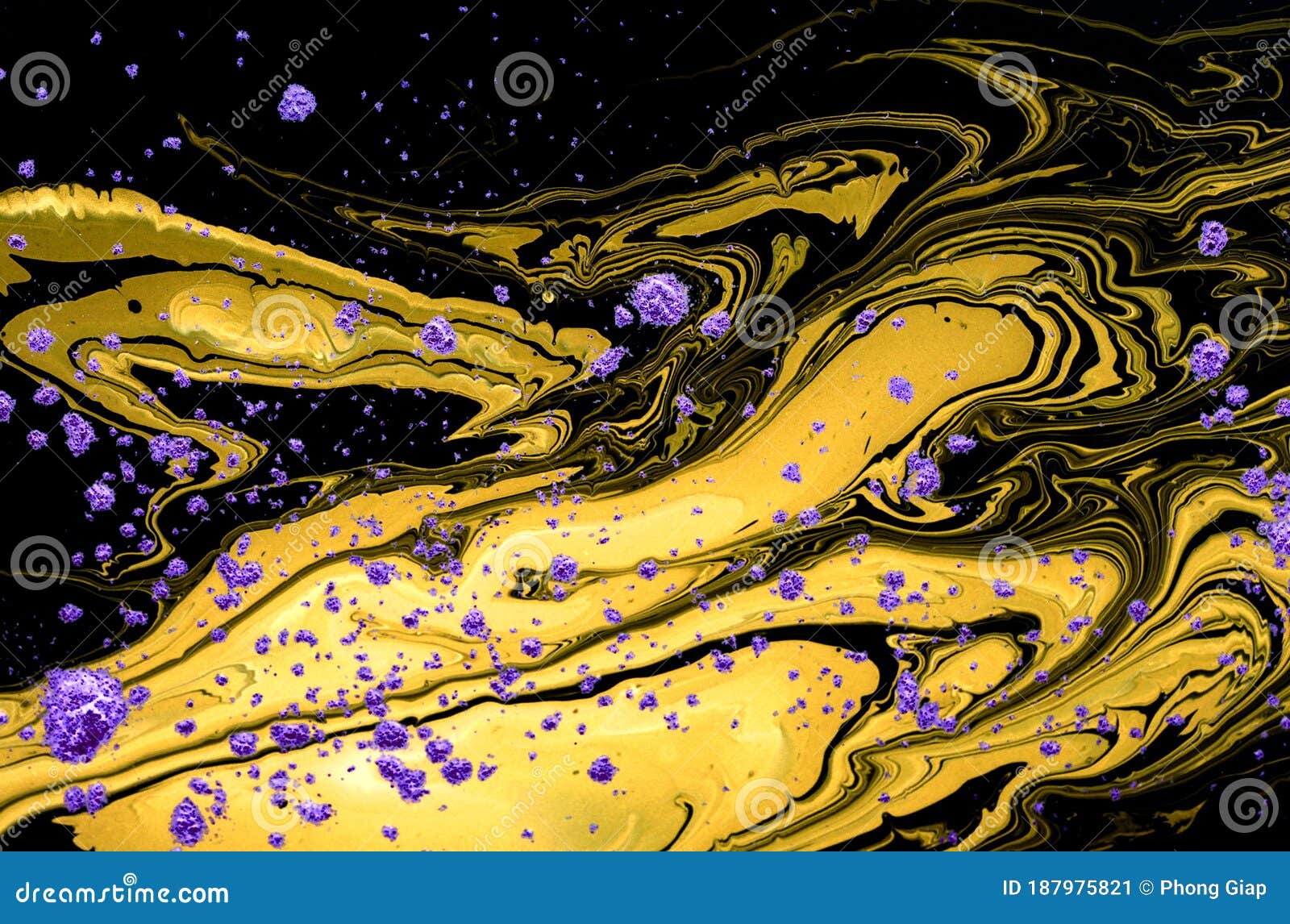 Beautiful Psychedelic Abstraction Formed by Light on the Surface of a ...