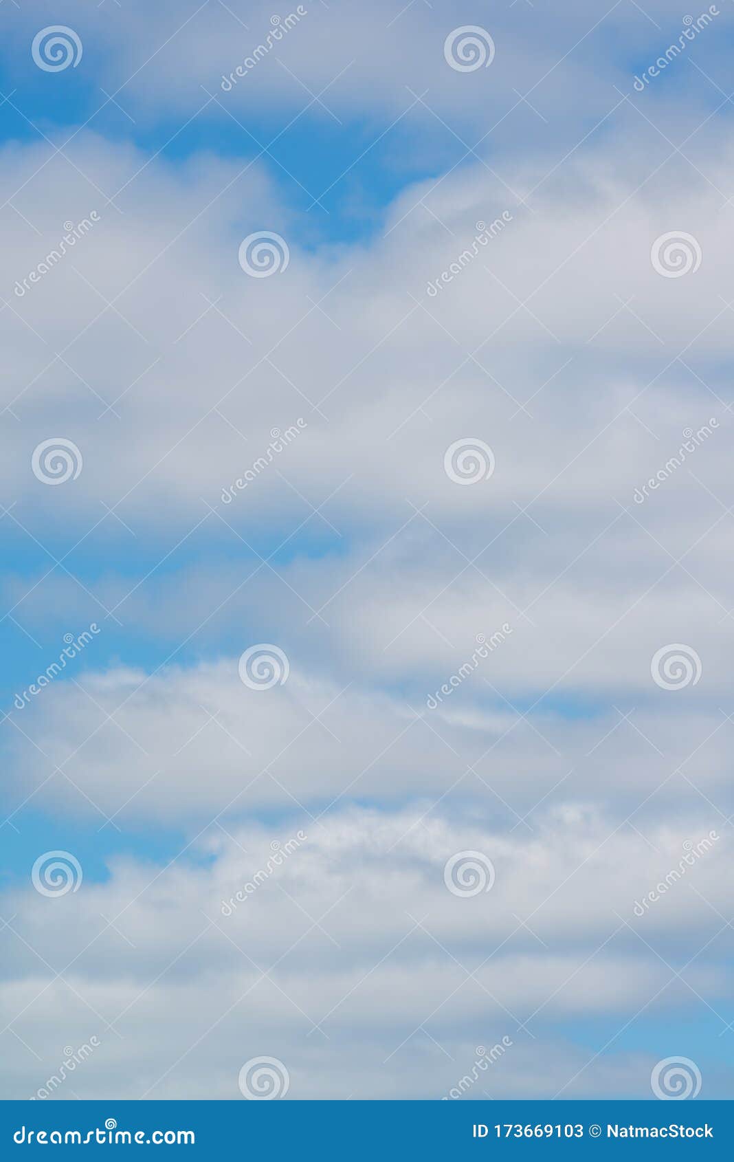 Beautiful Puffy Clouds with Pretty Blue Sky Stock Image - Image of ...