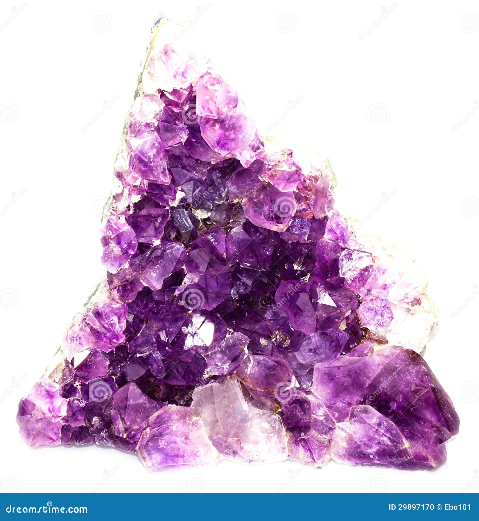 Amethyst cluster stock photo. Image of facets, interior - 29897170