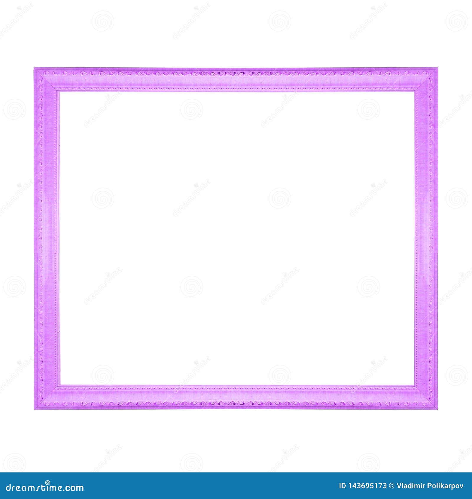 Beautiful Purple Frame Isolated on White Background Stock Image - Image ...