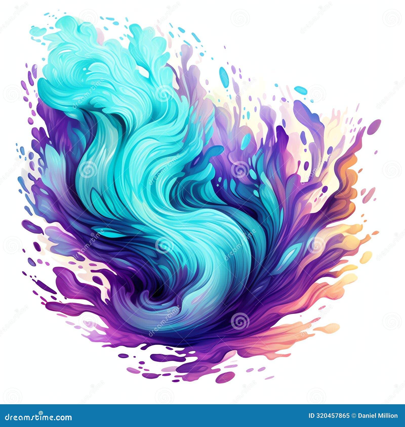 Beautiful Purple Magical Fire Clipart Illustration | CartoonDealer.com ...