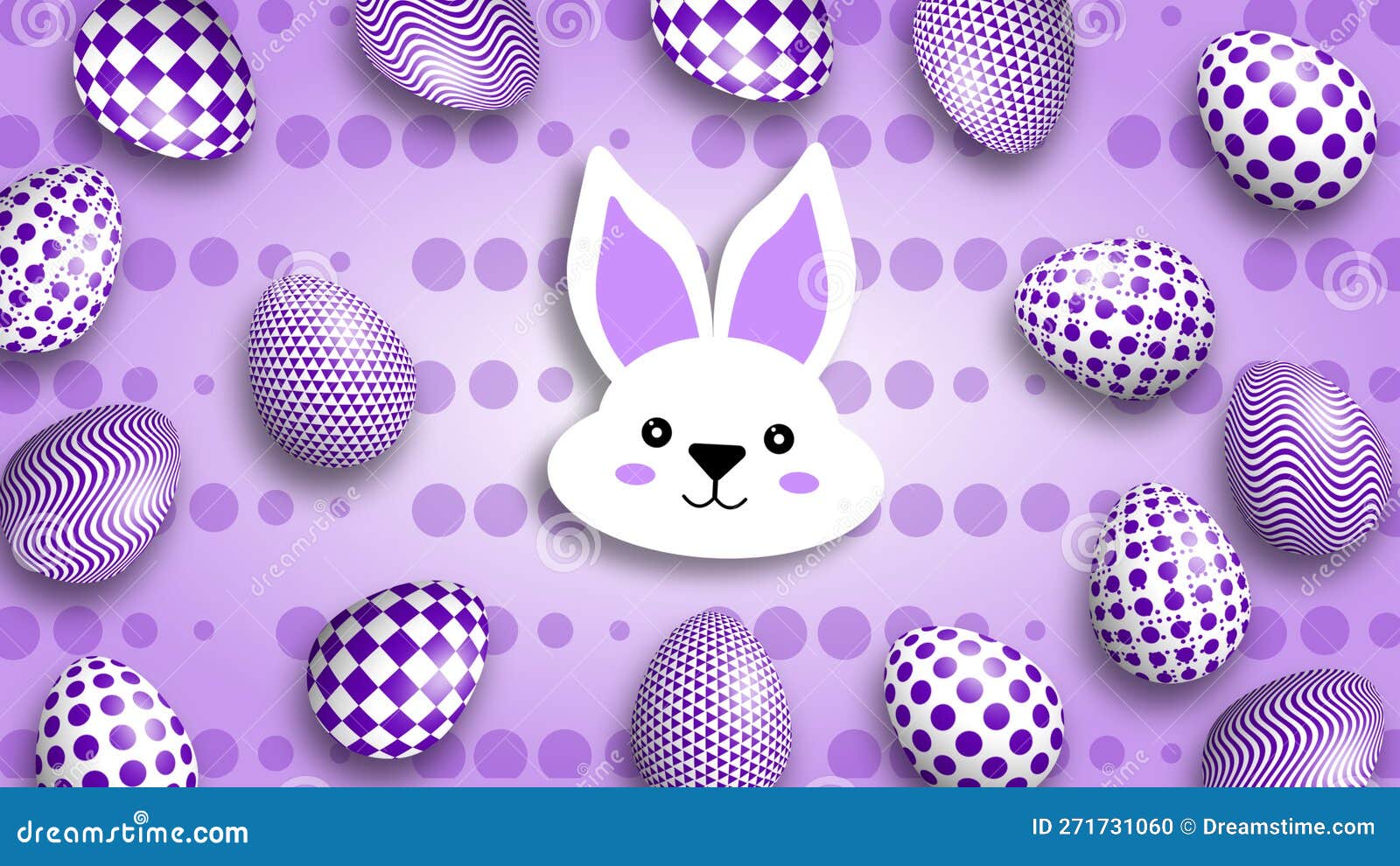 Purple Rabbit Laughing Head Emoticon. Doodle Icon Image Vector ...
